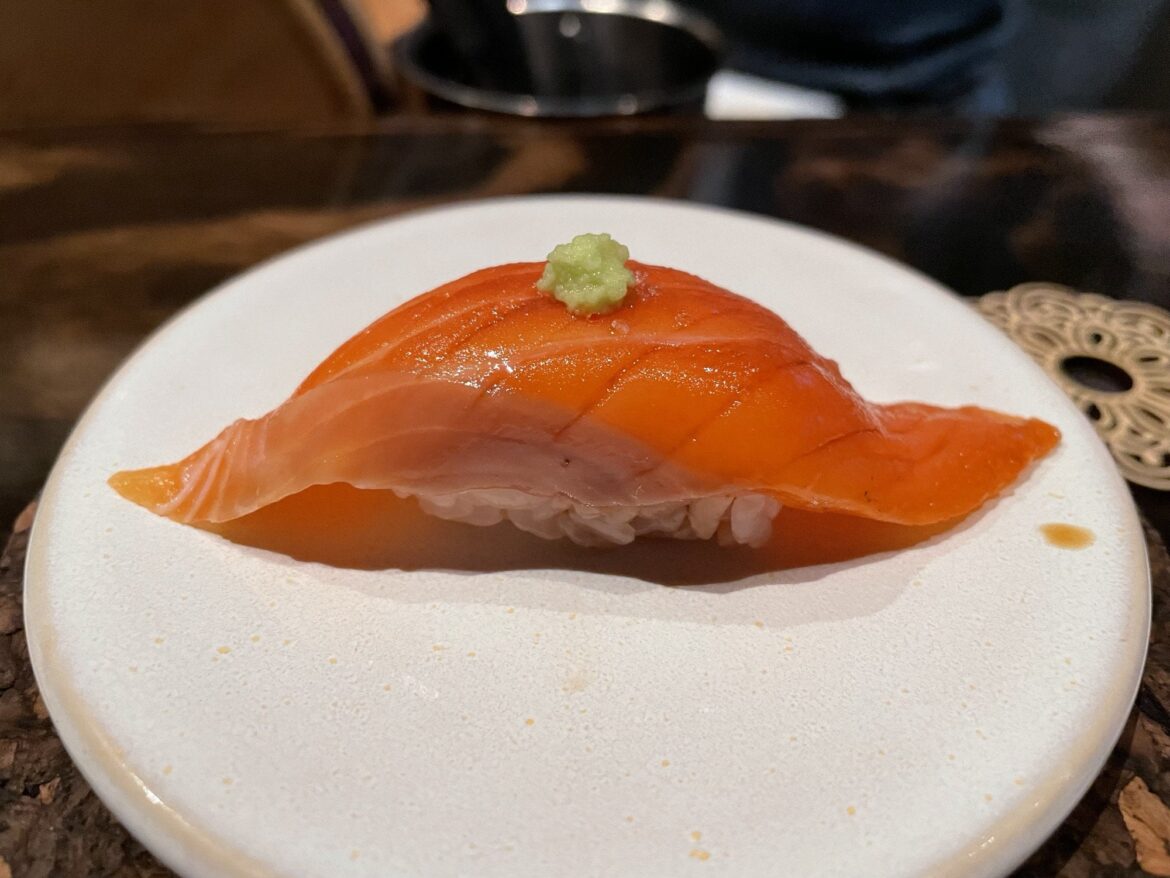 New Zealand salmon, otoro, double smoked unagi (Austin, TX) - Dining ...