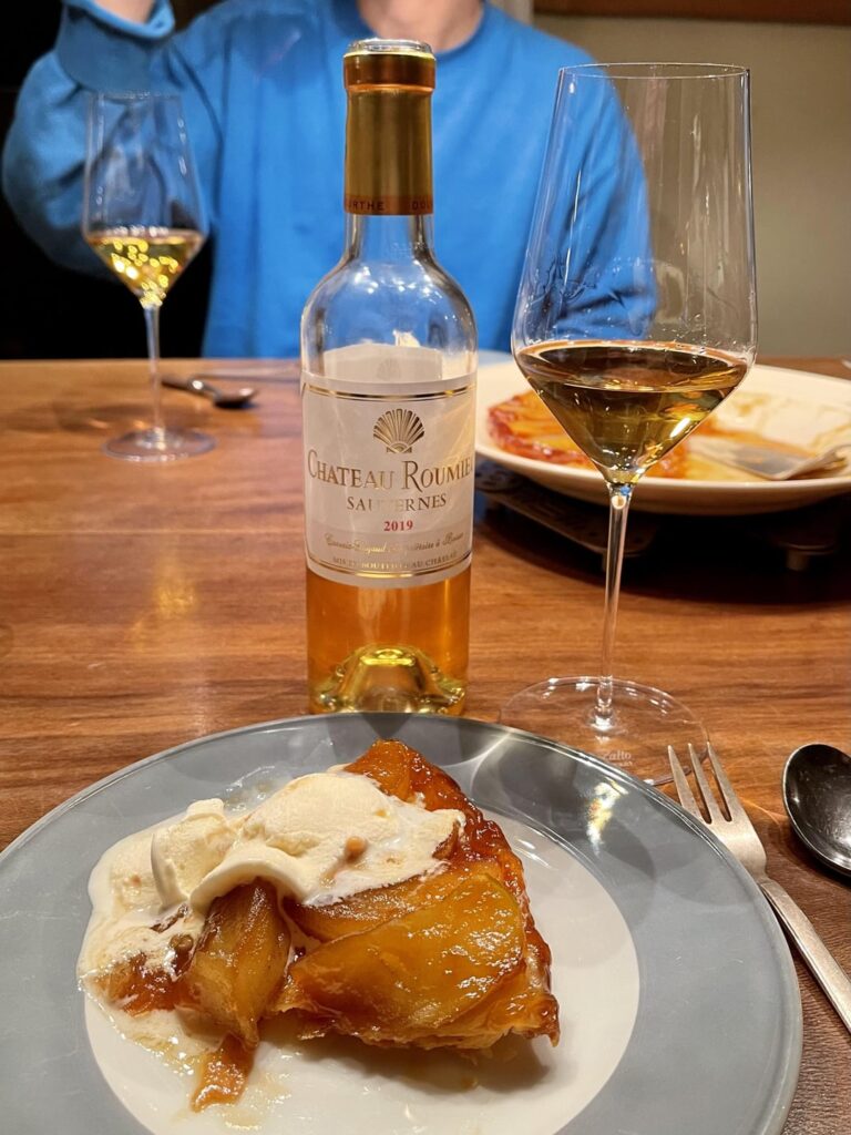 Château Roumieu Sauternes 2019 with a Tarte Tatin - Dining and Cooking