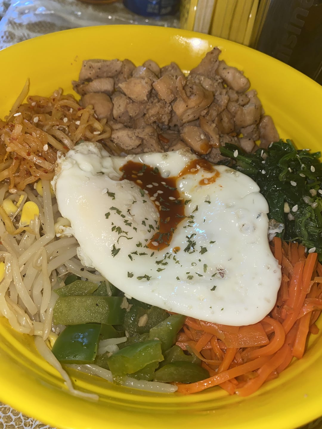 First time making Bibimbap! - Dining and Cooking