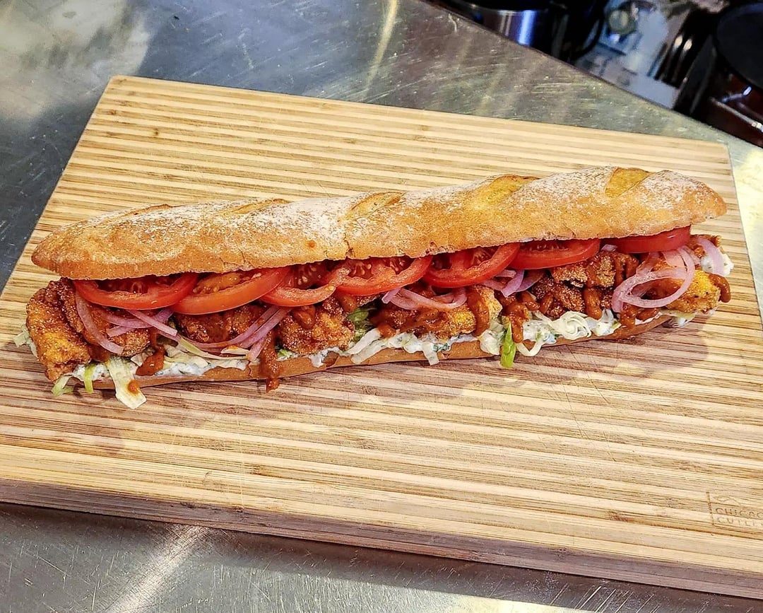 An Indian-styled Po' Boy. Full description in caption. - Dining and Cooking