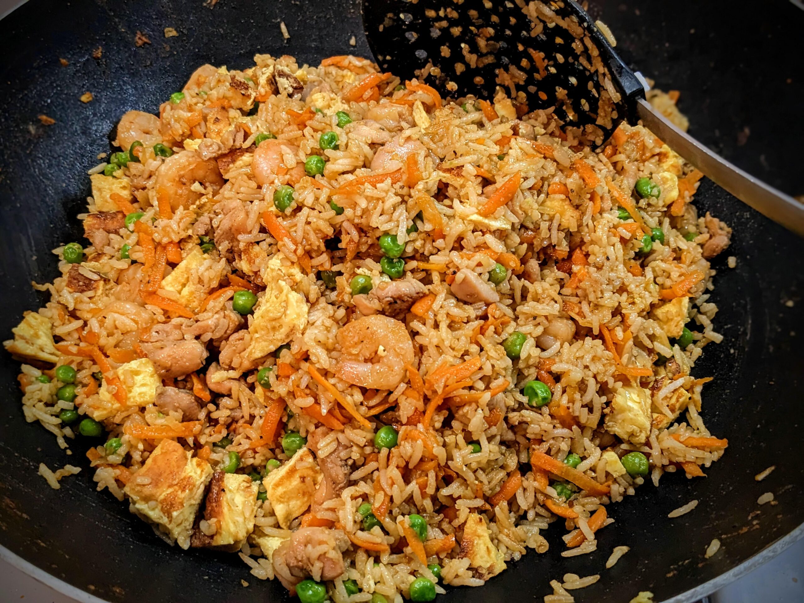 [Homemade] Chicken and Shrimp Fried Rice - Dining and Cooking