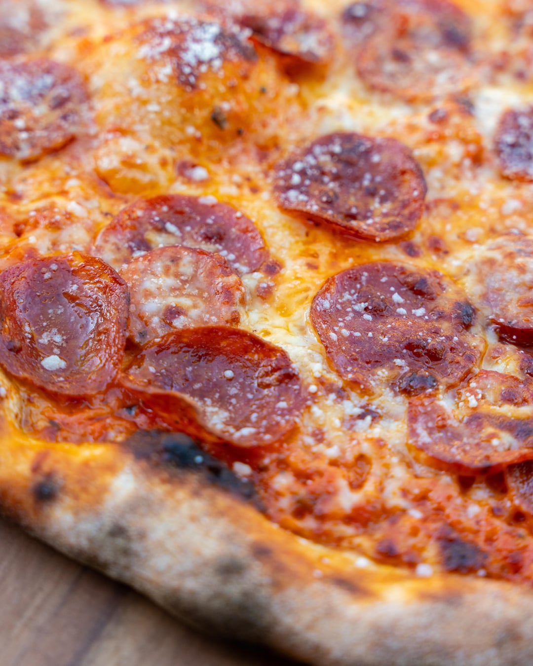 Sourdough Pizza w/ Pepperoni & Spicy Sausage - Dining and Cooking