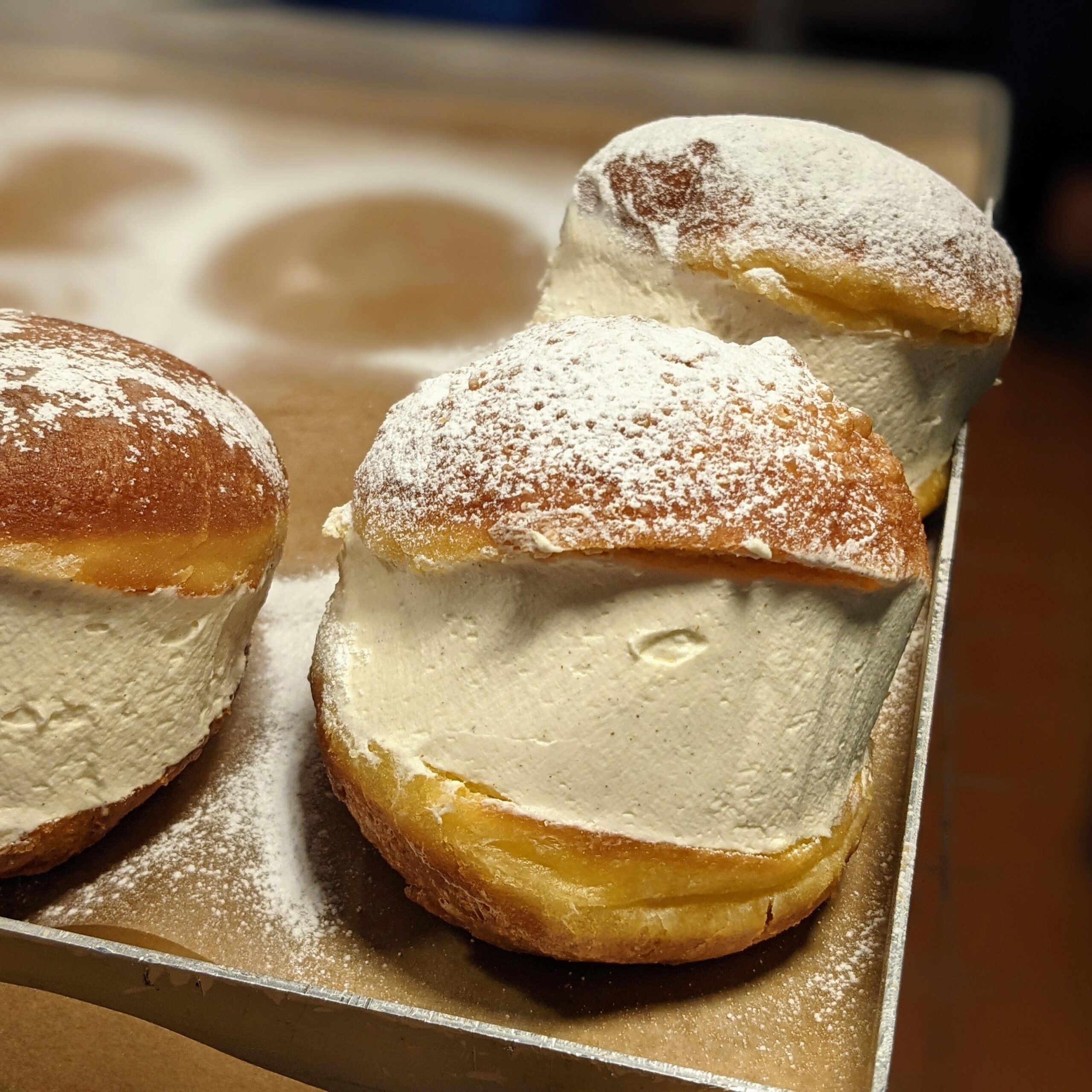 [I ate] a vanilla and cardamom cream filled beignet from Fortitude ...