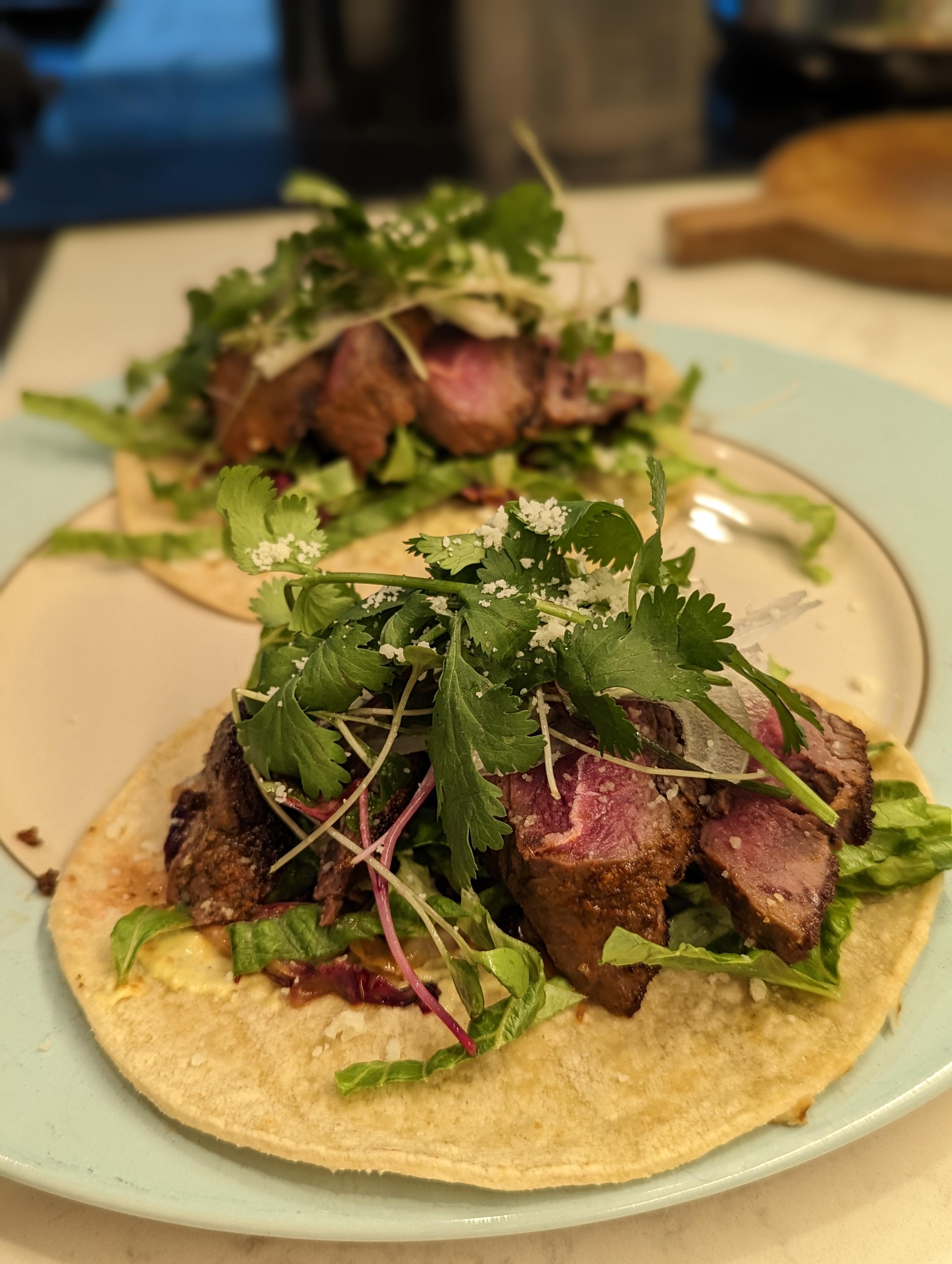 Seared Elk Tacos - Dining and Cooking
