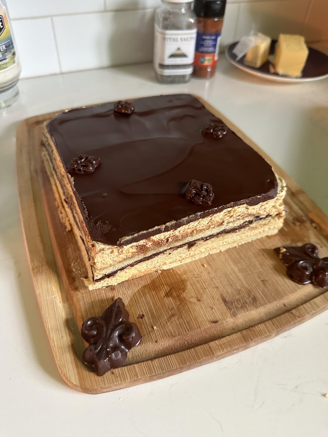 First cake I’ve ever made, learned a lot ! - Dining and Cooking