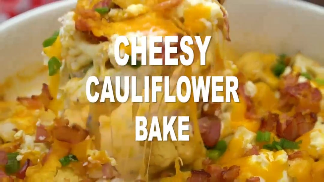 Cheesy Loaded Cauliflower Bake - Dining and Cooking