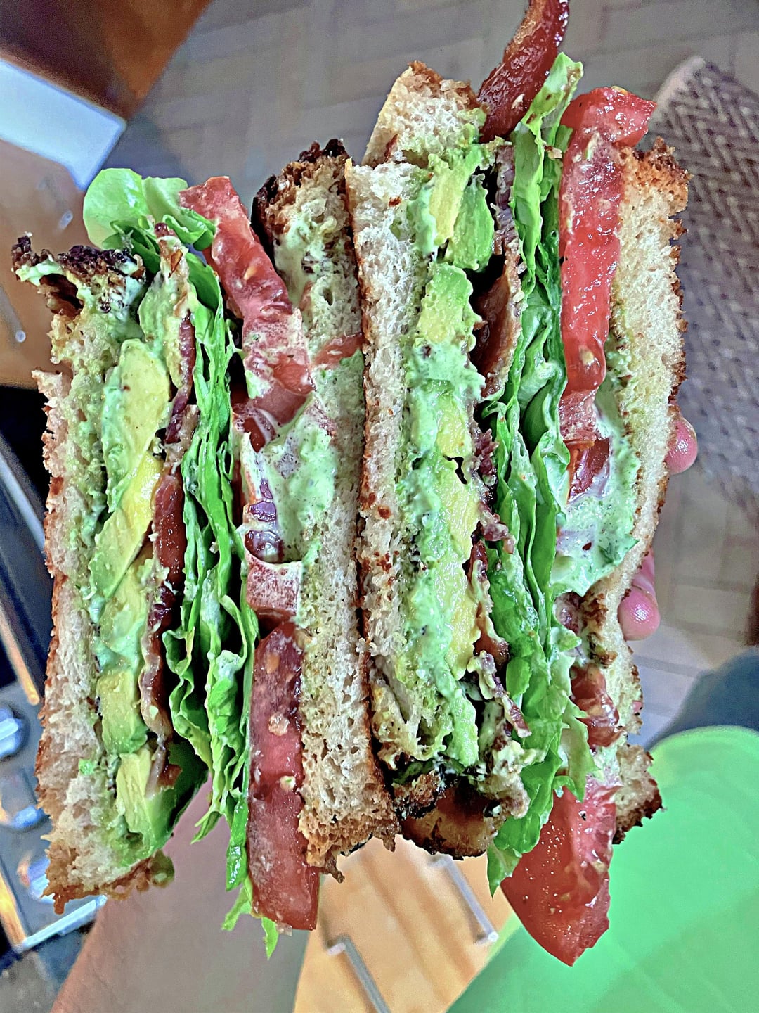 BLT with avocado, and probably the best ramp aioli I’ve ever made. On ...