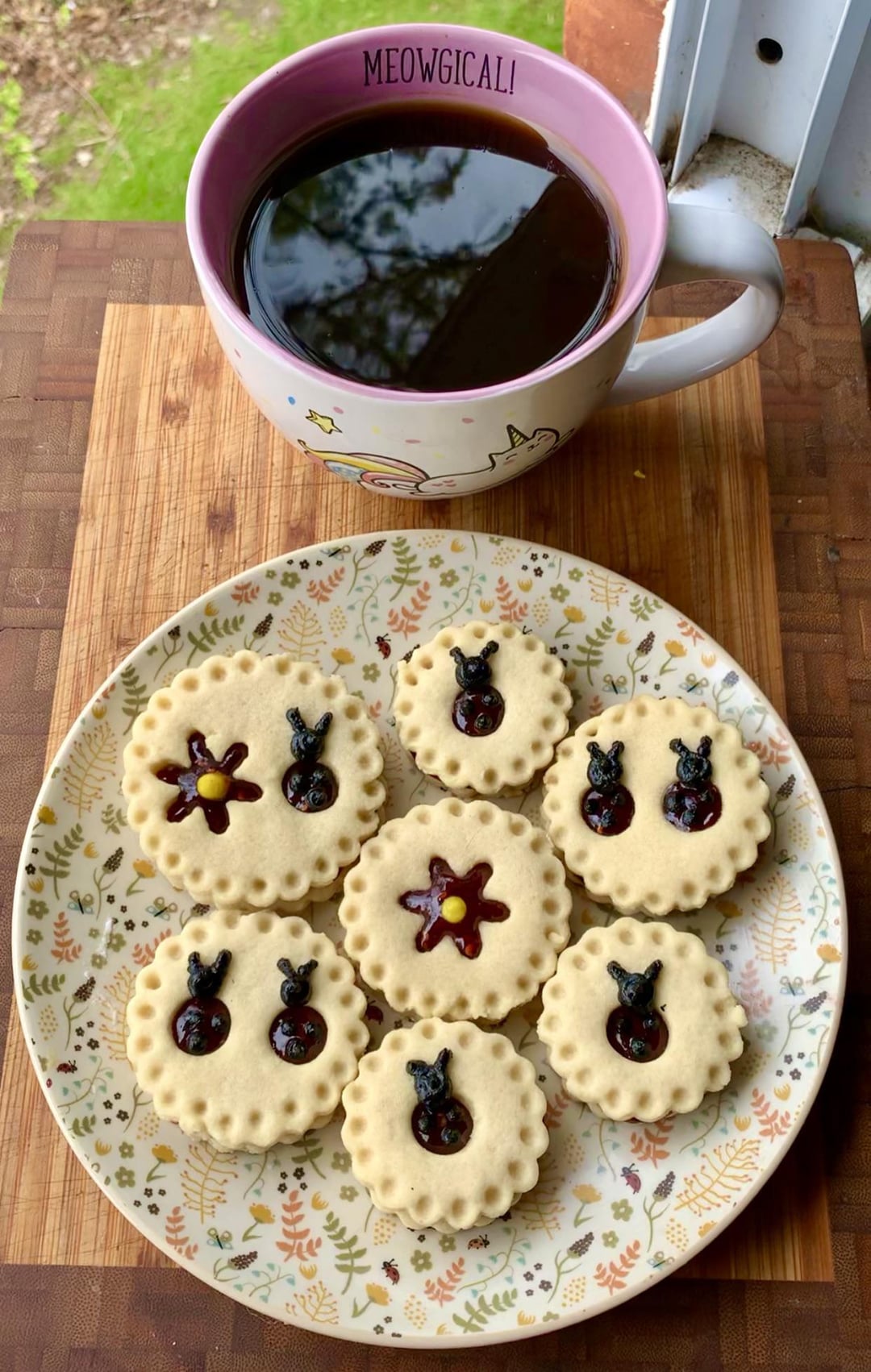 [homemade] ladybug jam shortbread cookies - Dining and Cooking