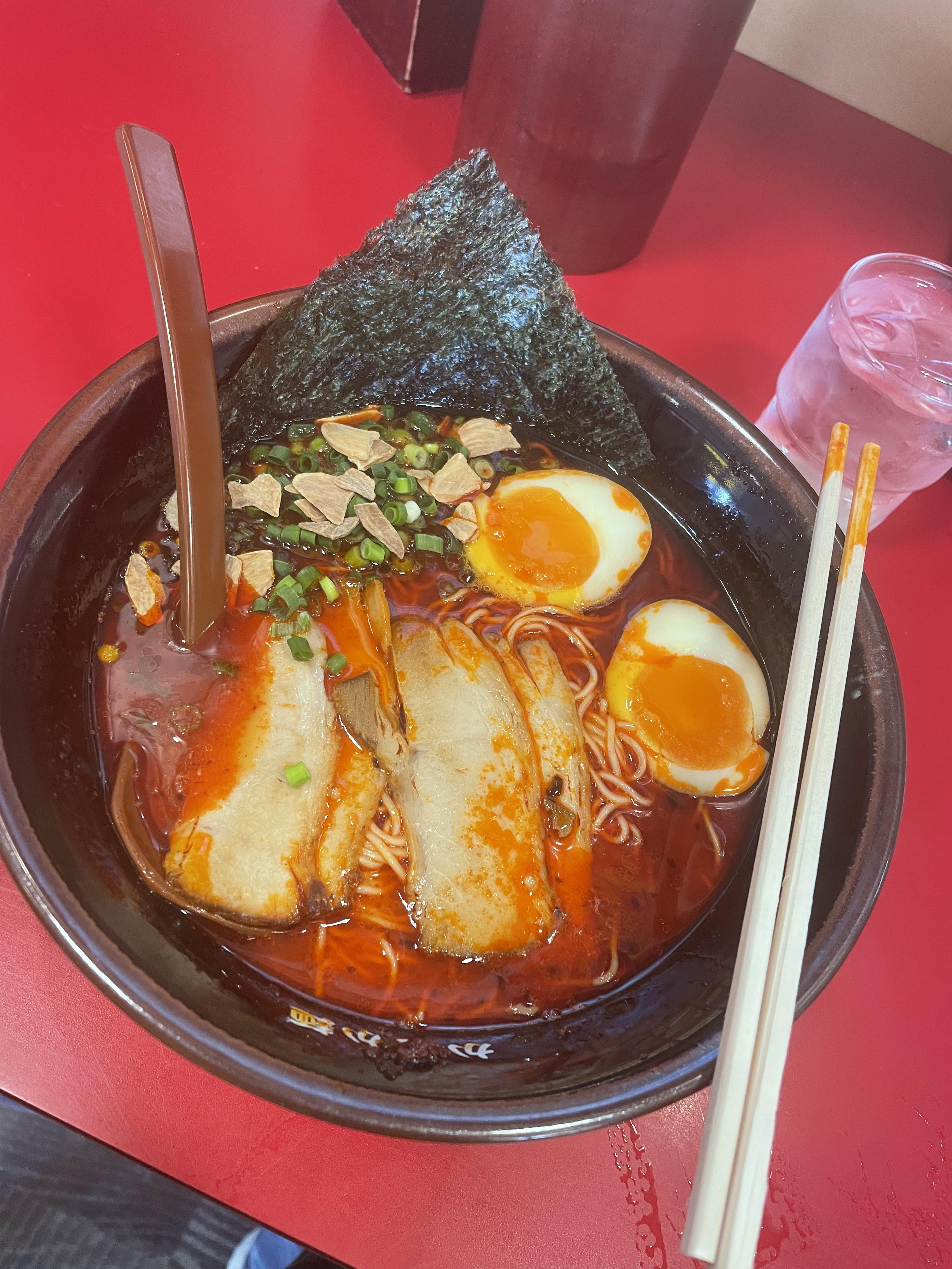 Level 3 Spicy Ramen- Hakataya, Iwakuni, JP - Dining and Cooking