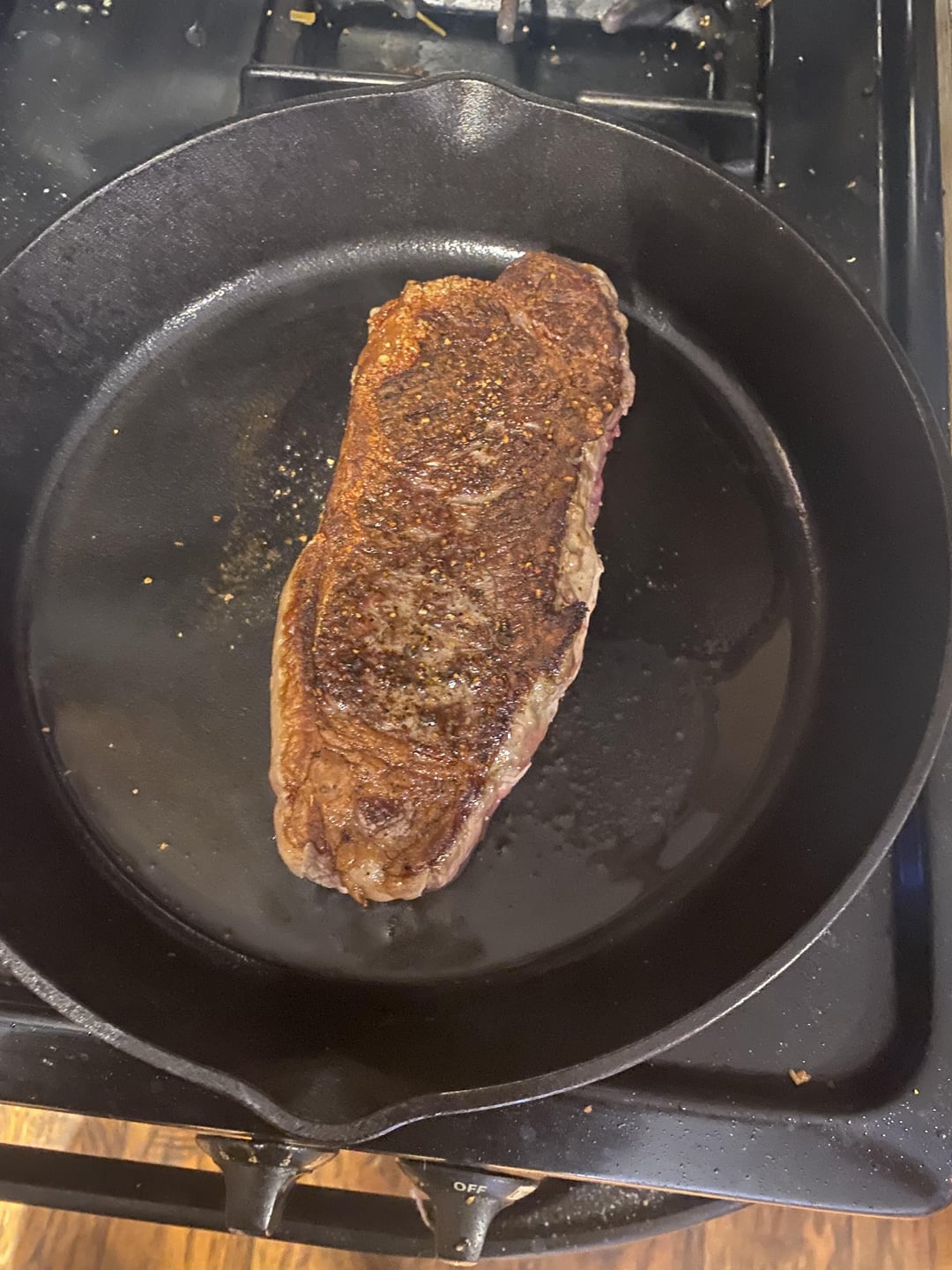 First steak I’ve ever cooked how does it look - Dining and Cooking
