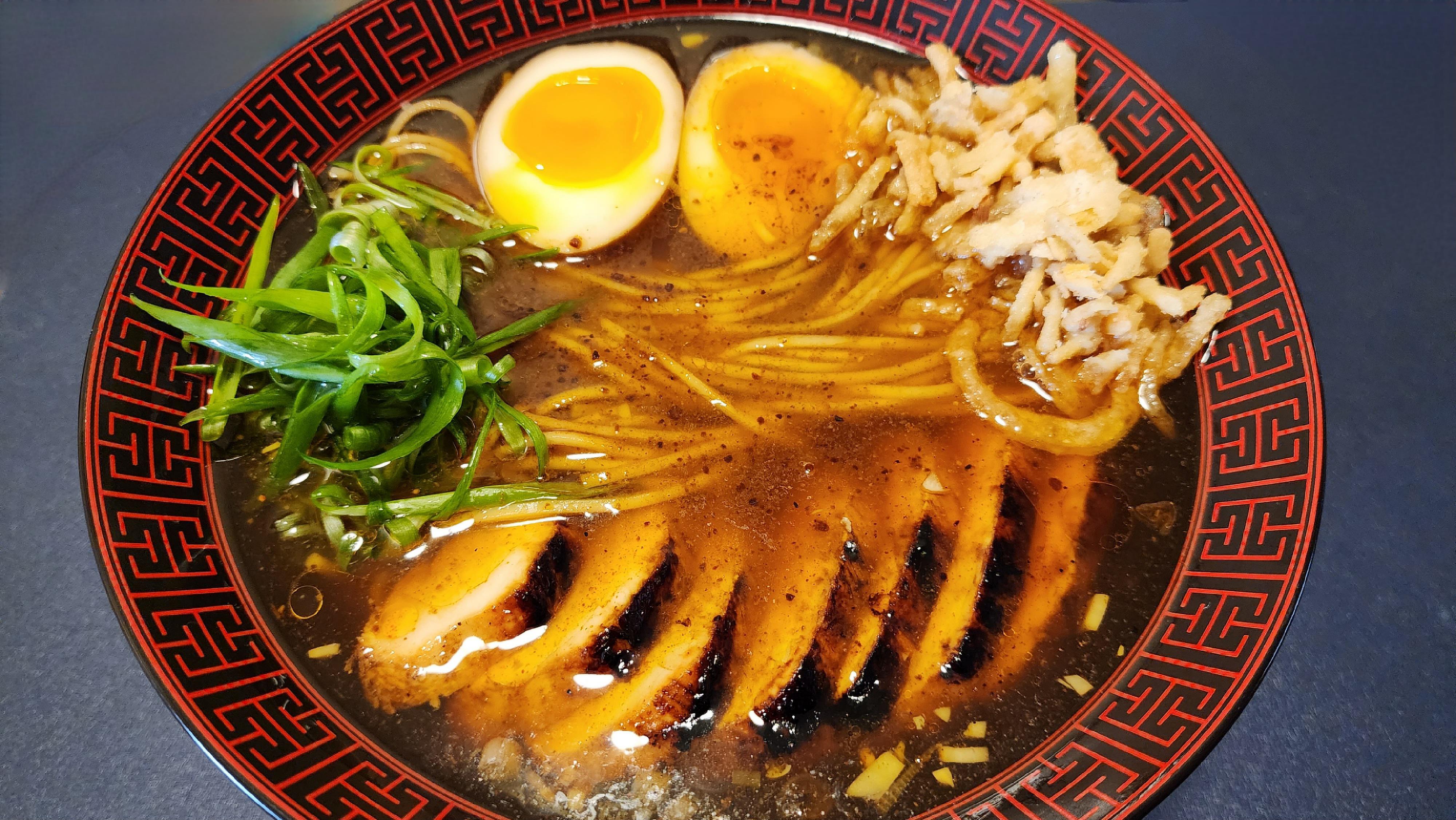 Gochujang bacon infused shoyu ramen - Dining and Cooking