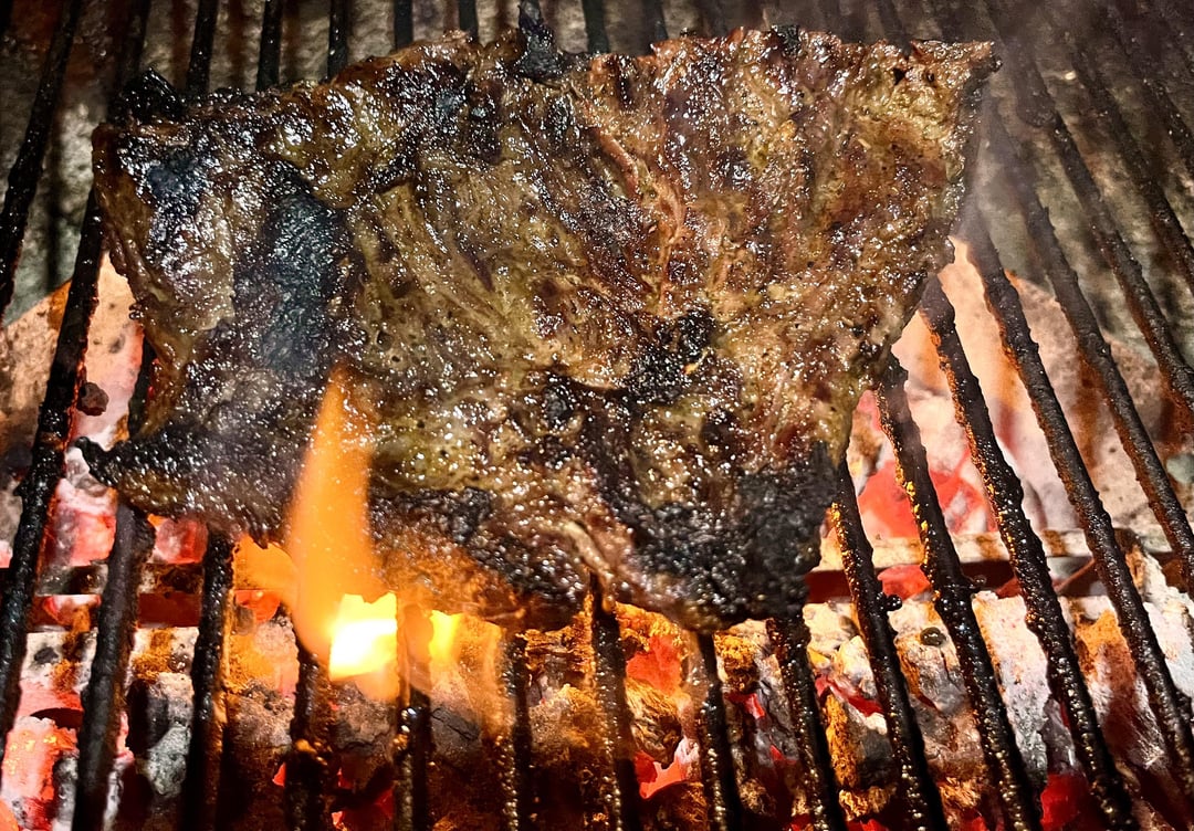 Grilled Carne Asada tacos and homemade Salsa Roja - Dining and Cooking