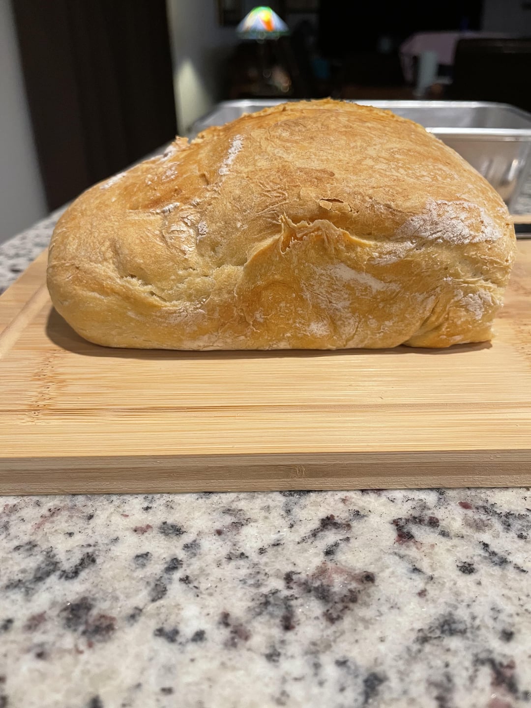 My mom and I made a loaf of bread for the first time! It looks like a ...