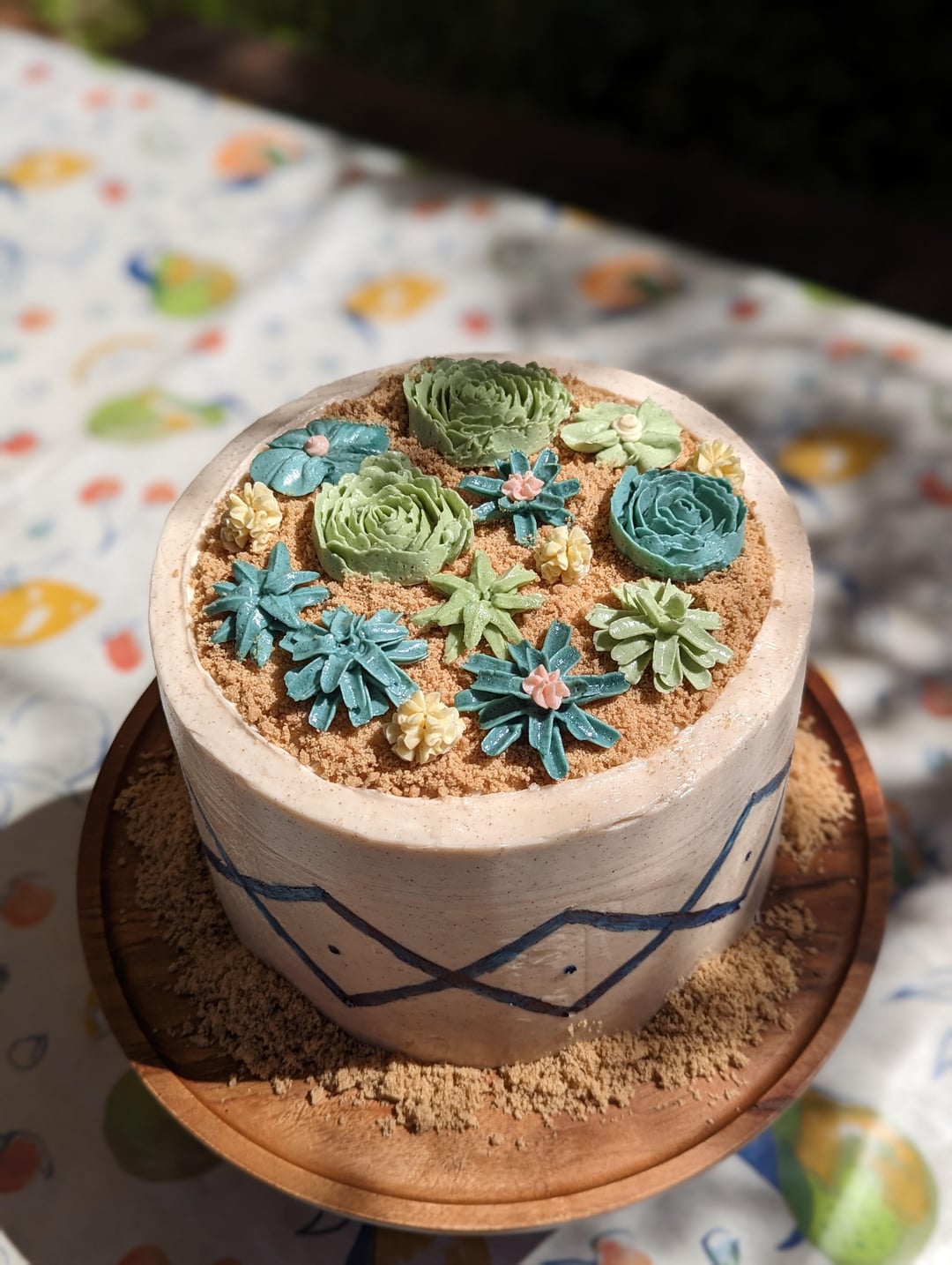 Succulent Planter Cake For My Husbands Birthday Dining And Cooking