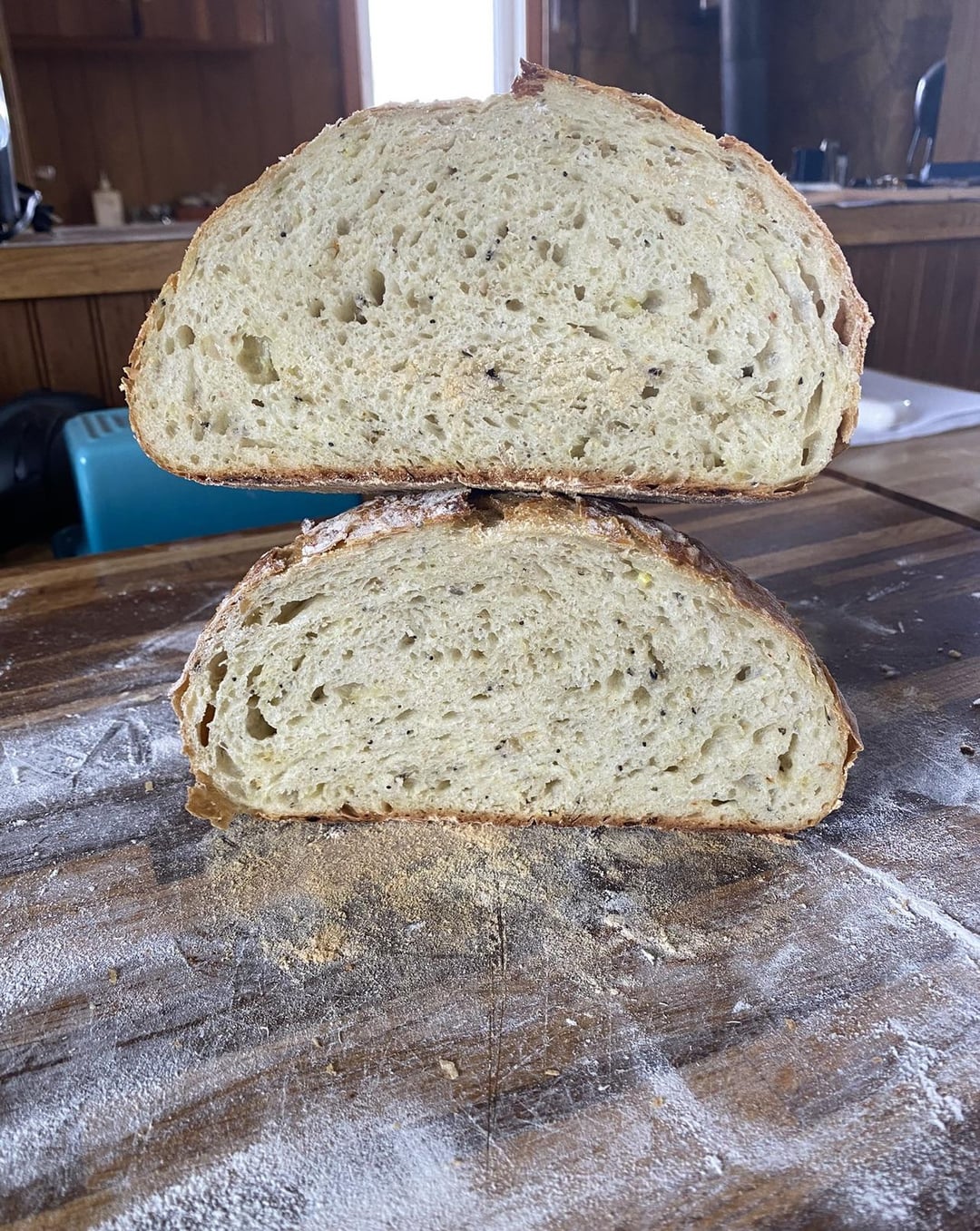 Fresh morning overnight bread (not sourdough) . - Dining and Cooking