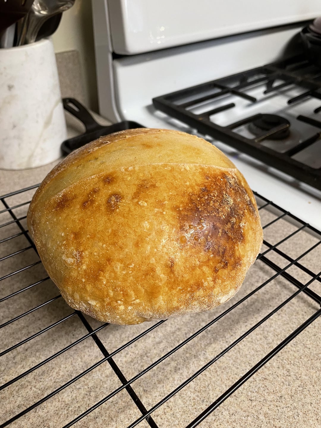 1st sourdough loaf vs 7th sourdough loaf - Dining and Cooking