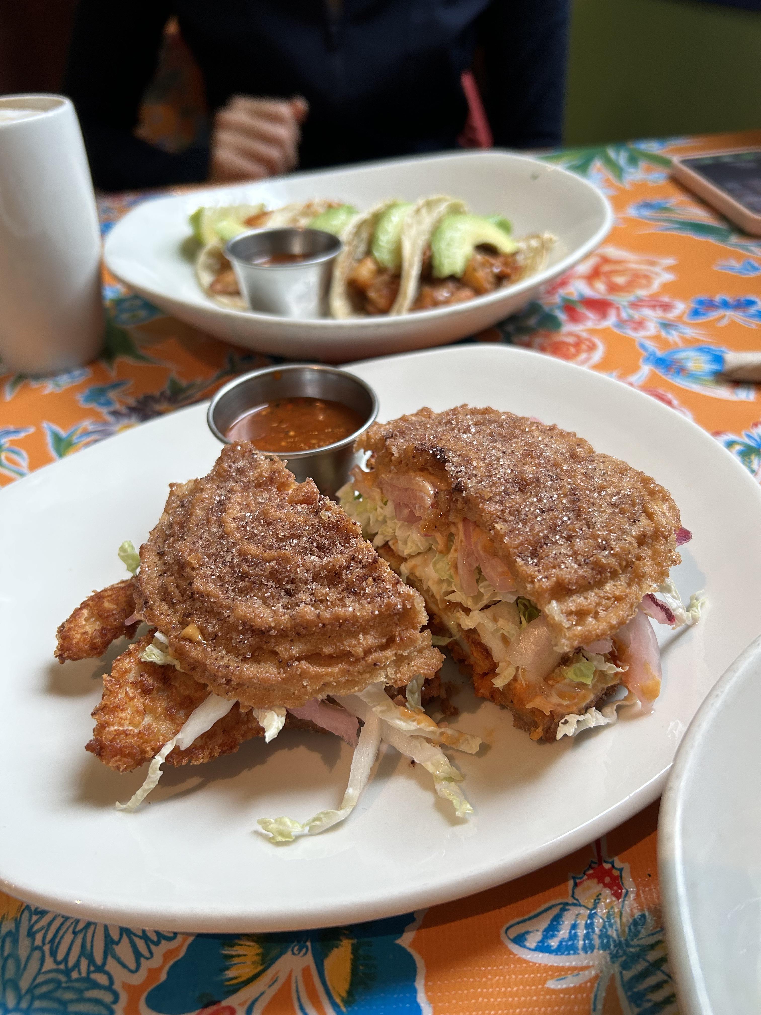 I tried Rick Bayless’s churro chicken sammy from Xoco and it was a hit ...