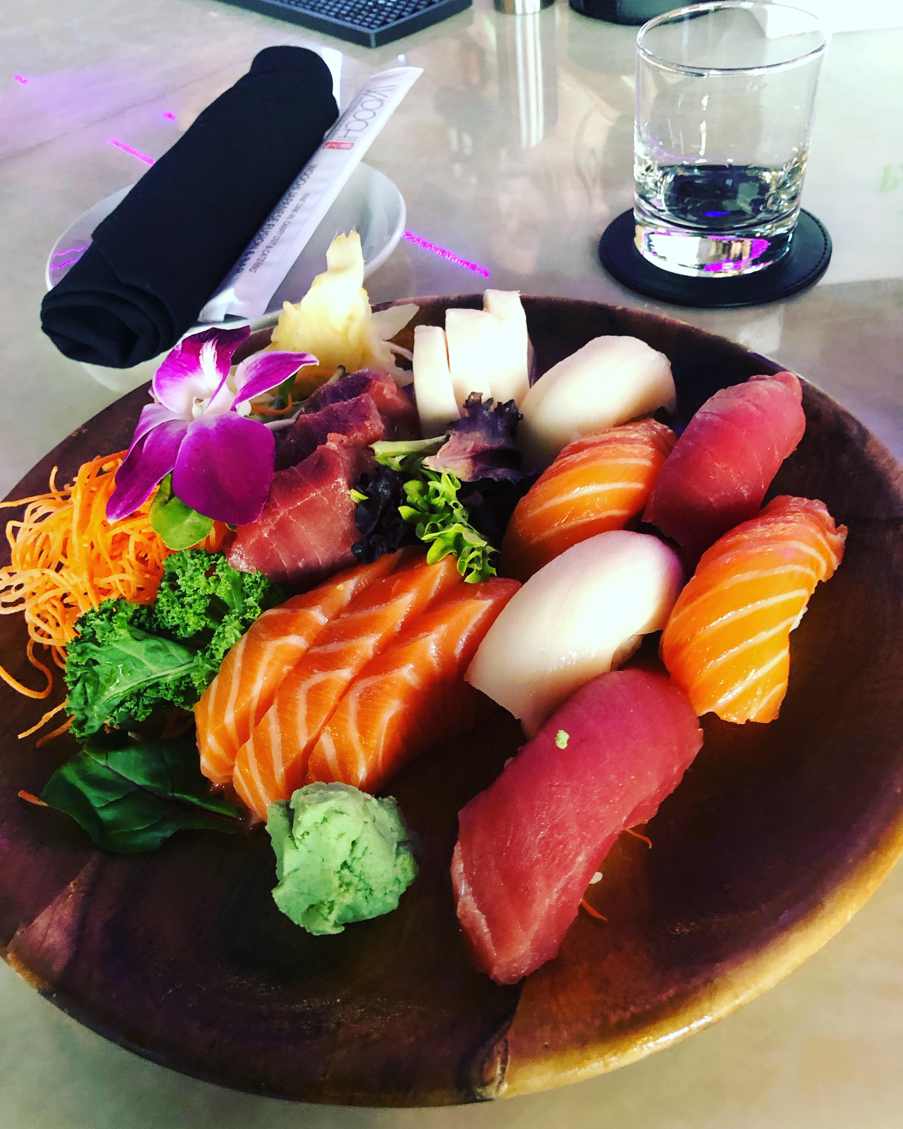 Sashimi Nigiri combo from our favorite sushi place! 😋 - Dining and Cooking