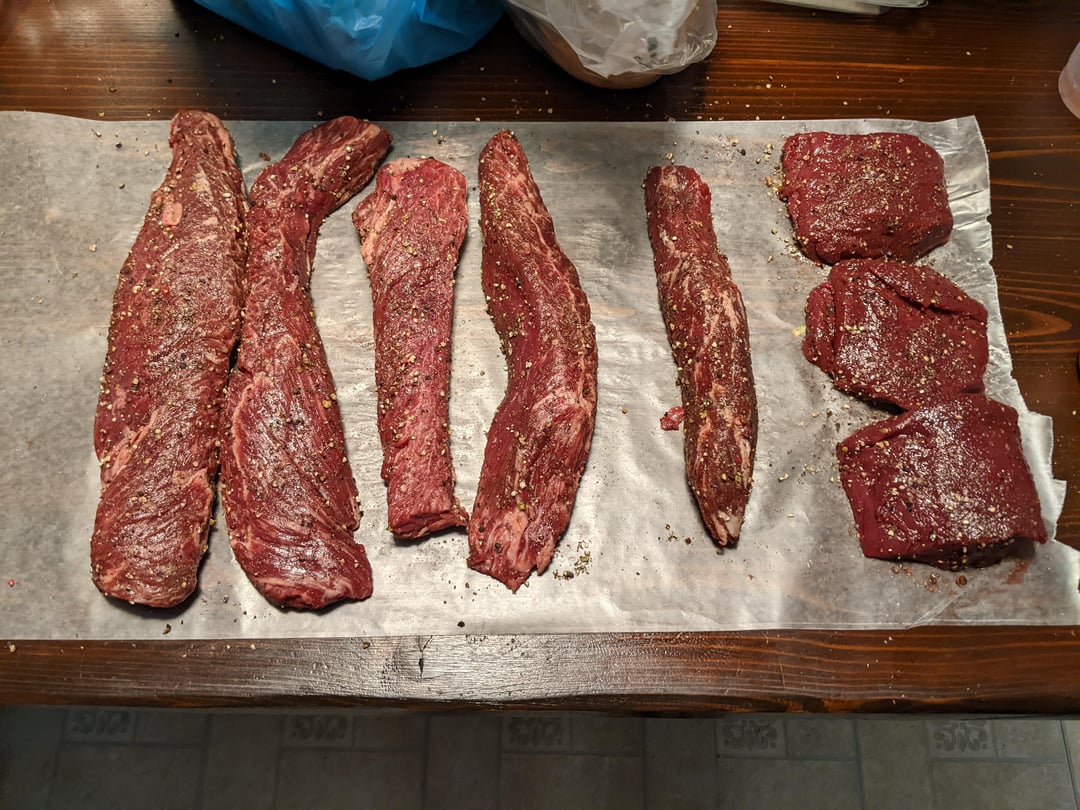 Venison backstrap and ribeye feast! - Dining and Cooking