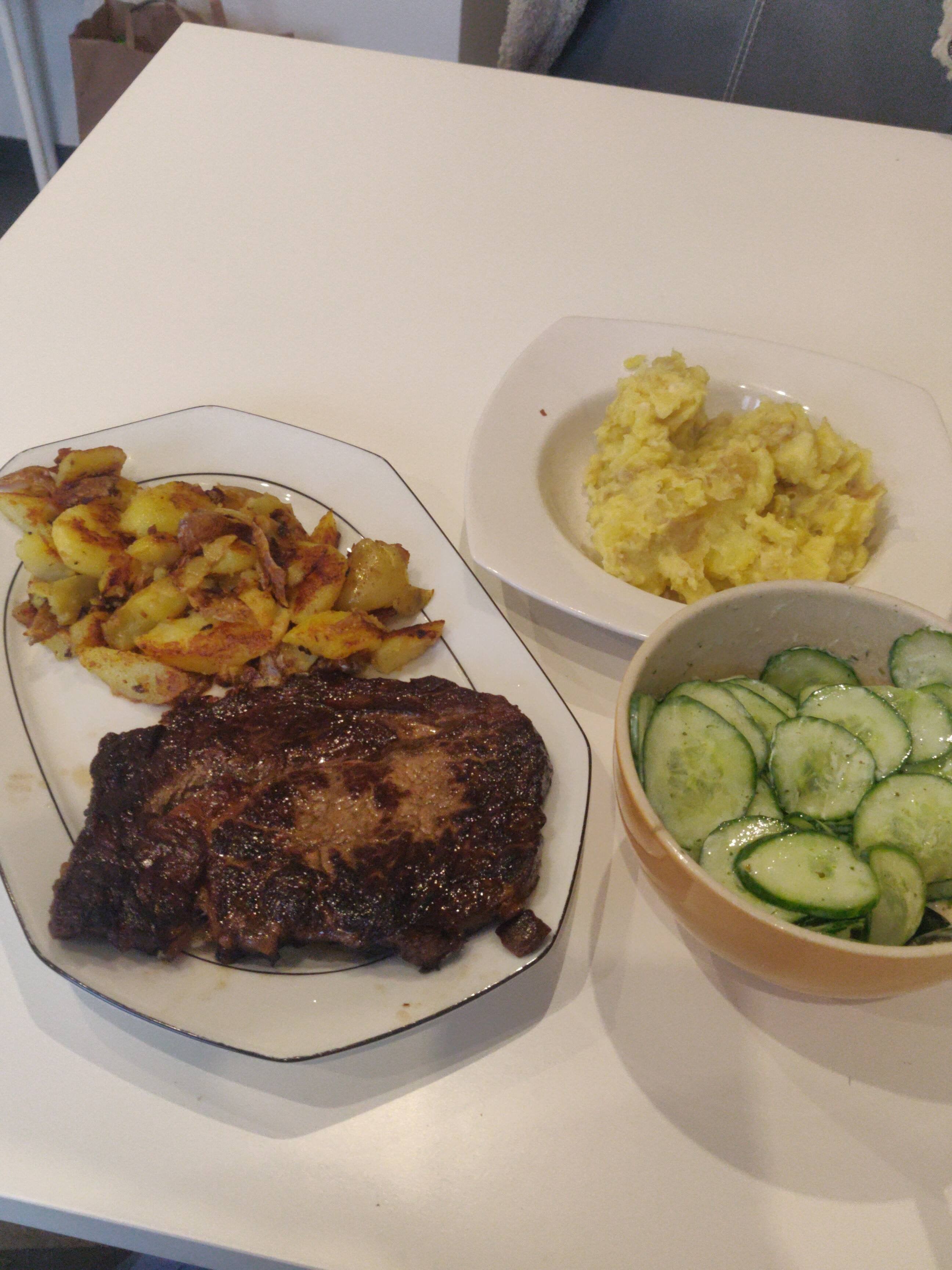 Steak dinner for my birthday - Dining and Cooking