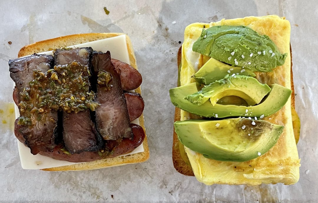 Leftover Mixed Grill Breakfast Sandwich - Dining and Cooking