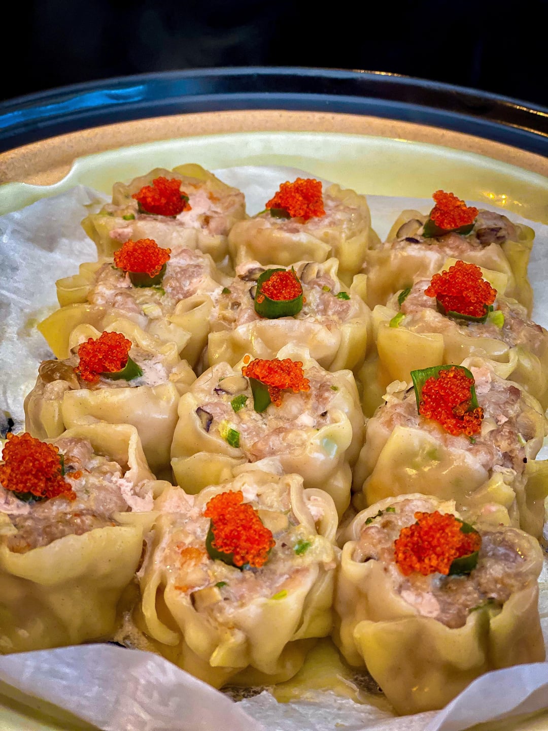 [homemade] Pork & Shrimp Shumai w/Tobiko - Dining and Cooking