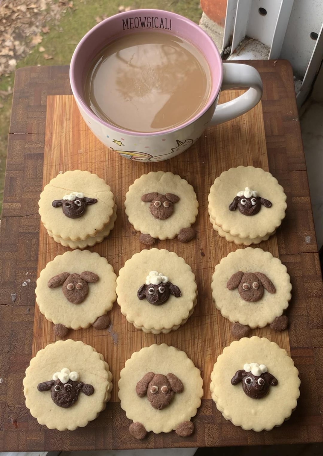 attempted sheep shortbread cookies - Dining and Cooking