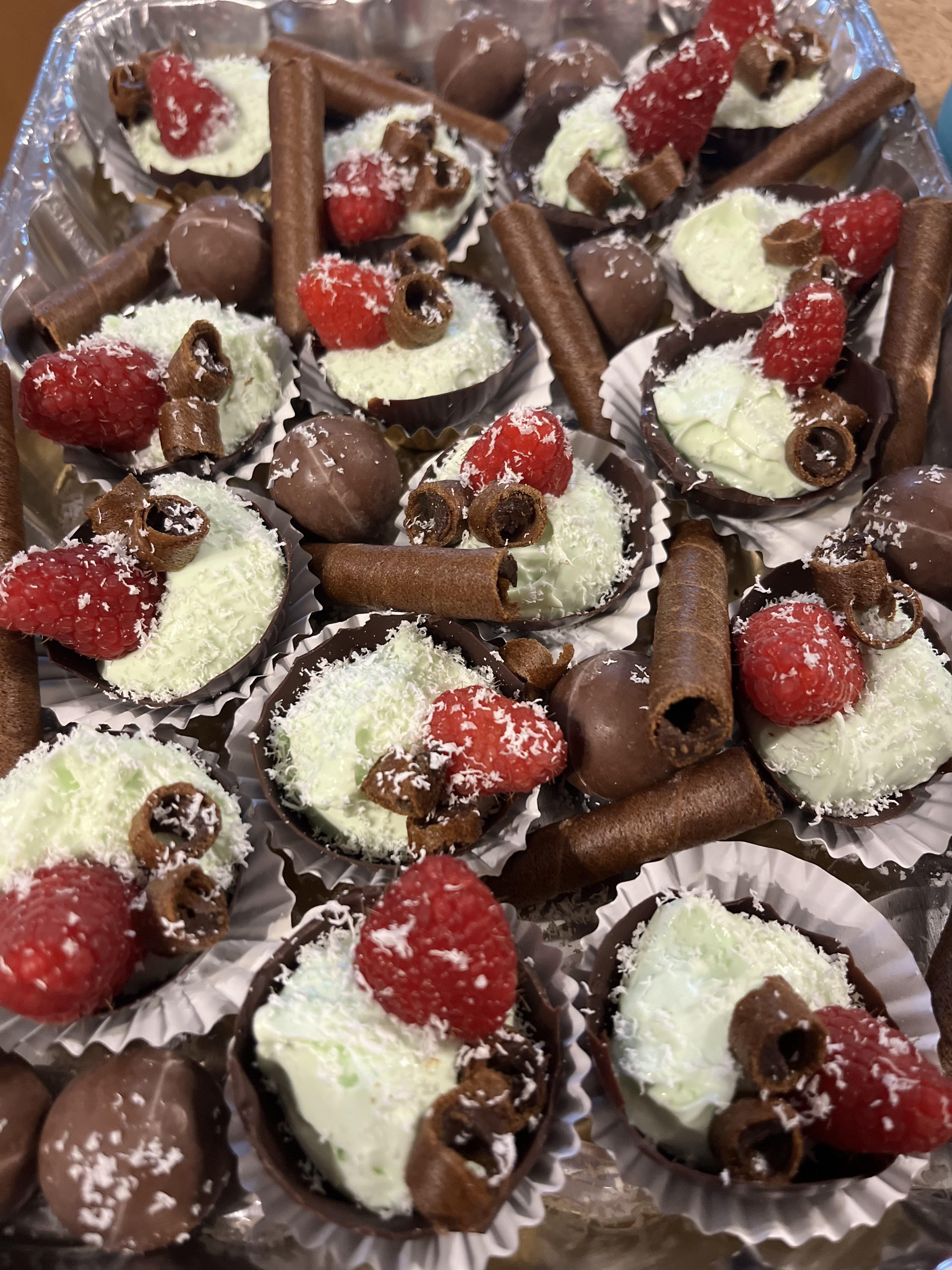 Dark Chocolate Pistachio Cuplets - Dining and Cooking