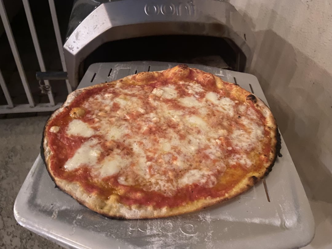 Followed Brian Lagerstrom’s Roman thin crust pizza recipe last night. I ...