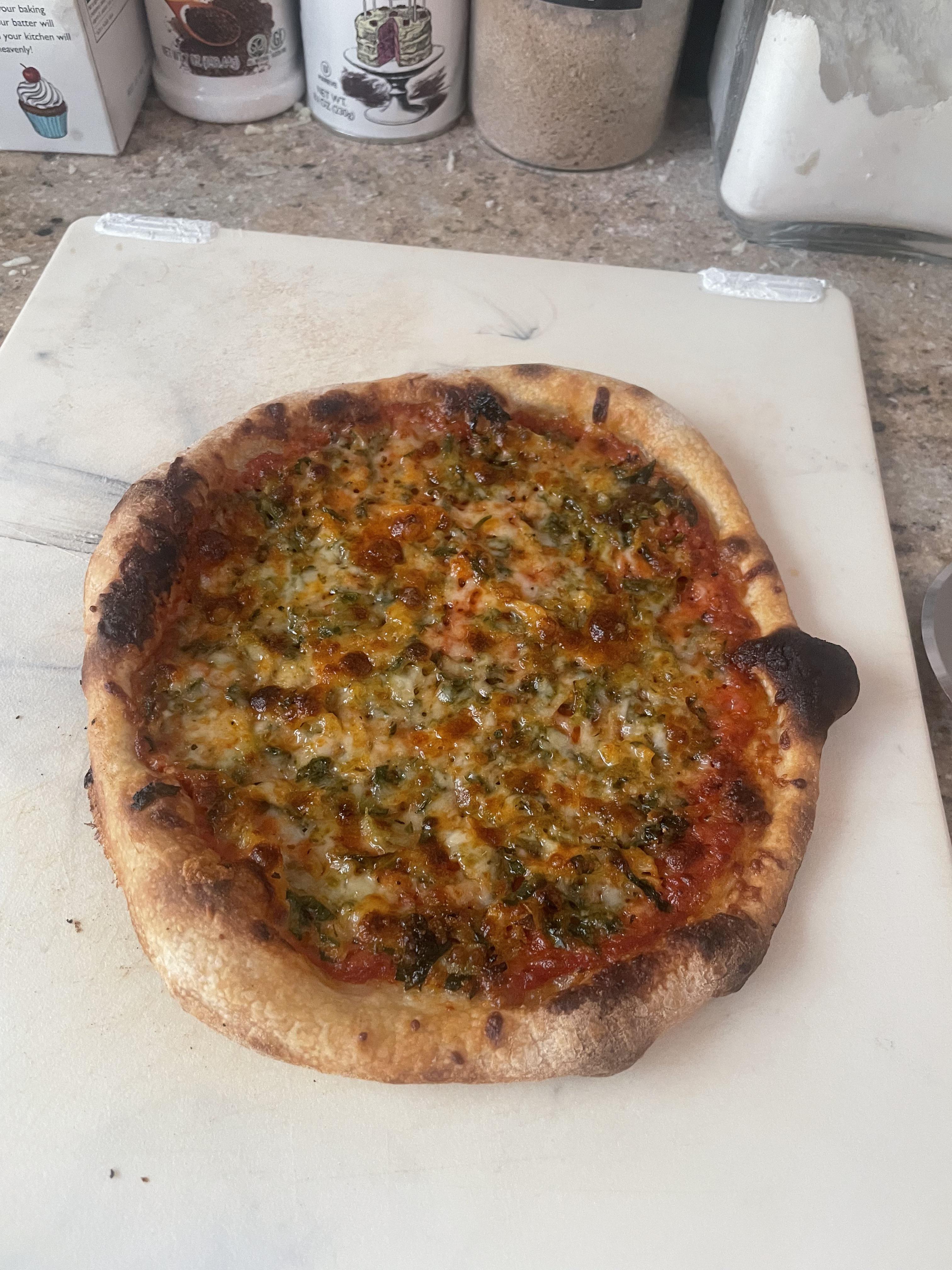 Mini 8” pie with spinach and Brussels sprouts - Dining and Cooking