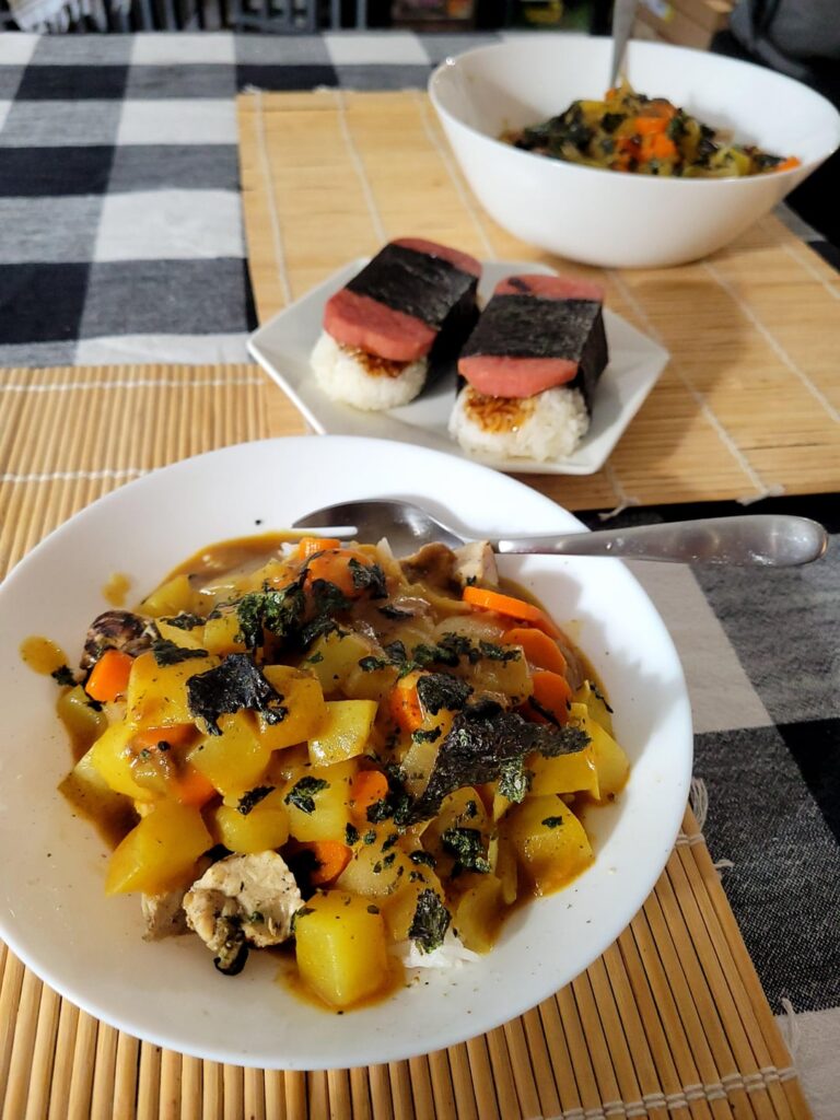 Japanese curry and Spam masubi! - Dining and Cooking