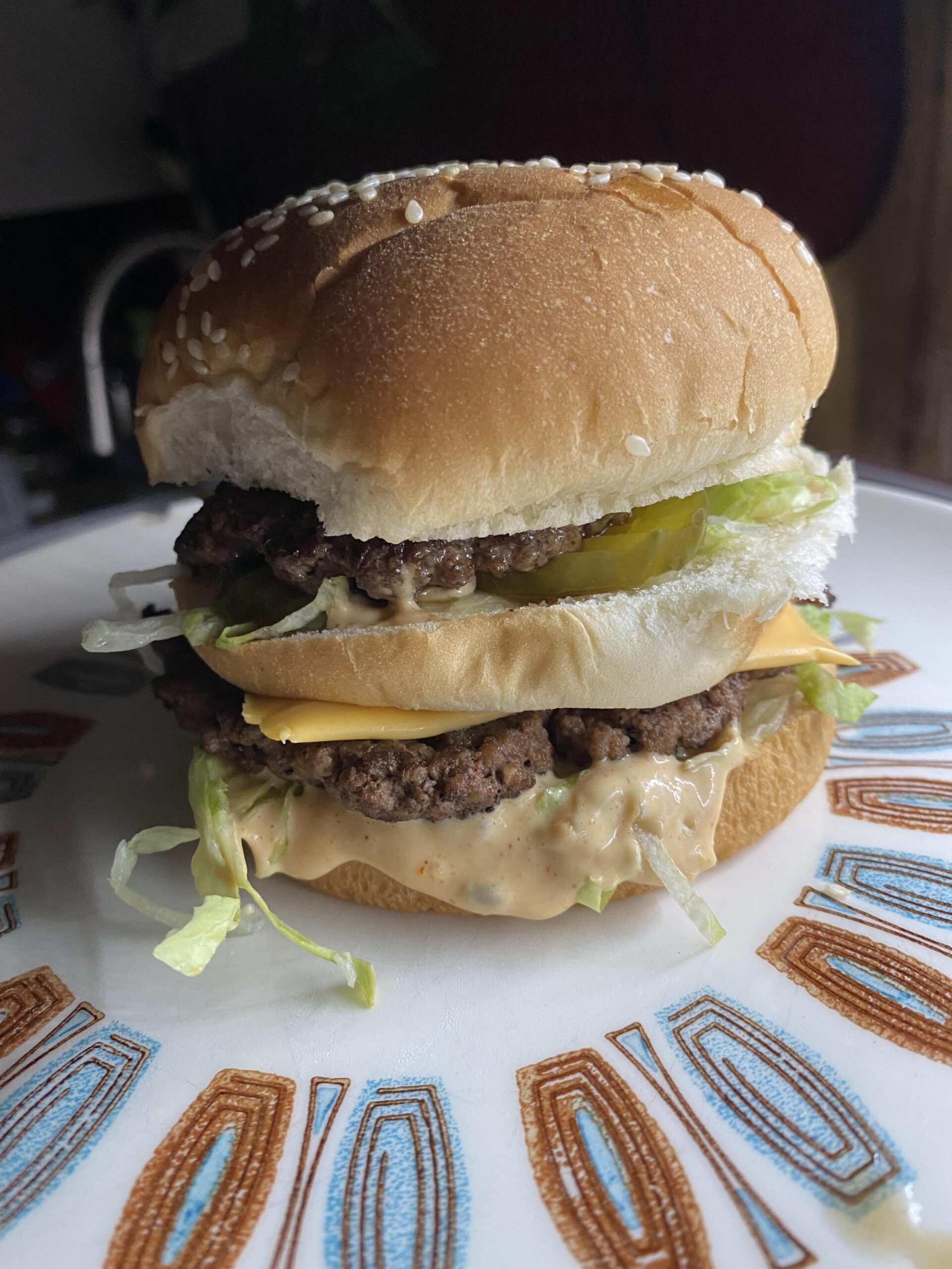 My attempt at a Big Mac smash burger - Dining and Cooking