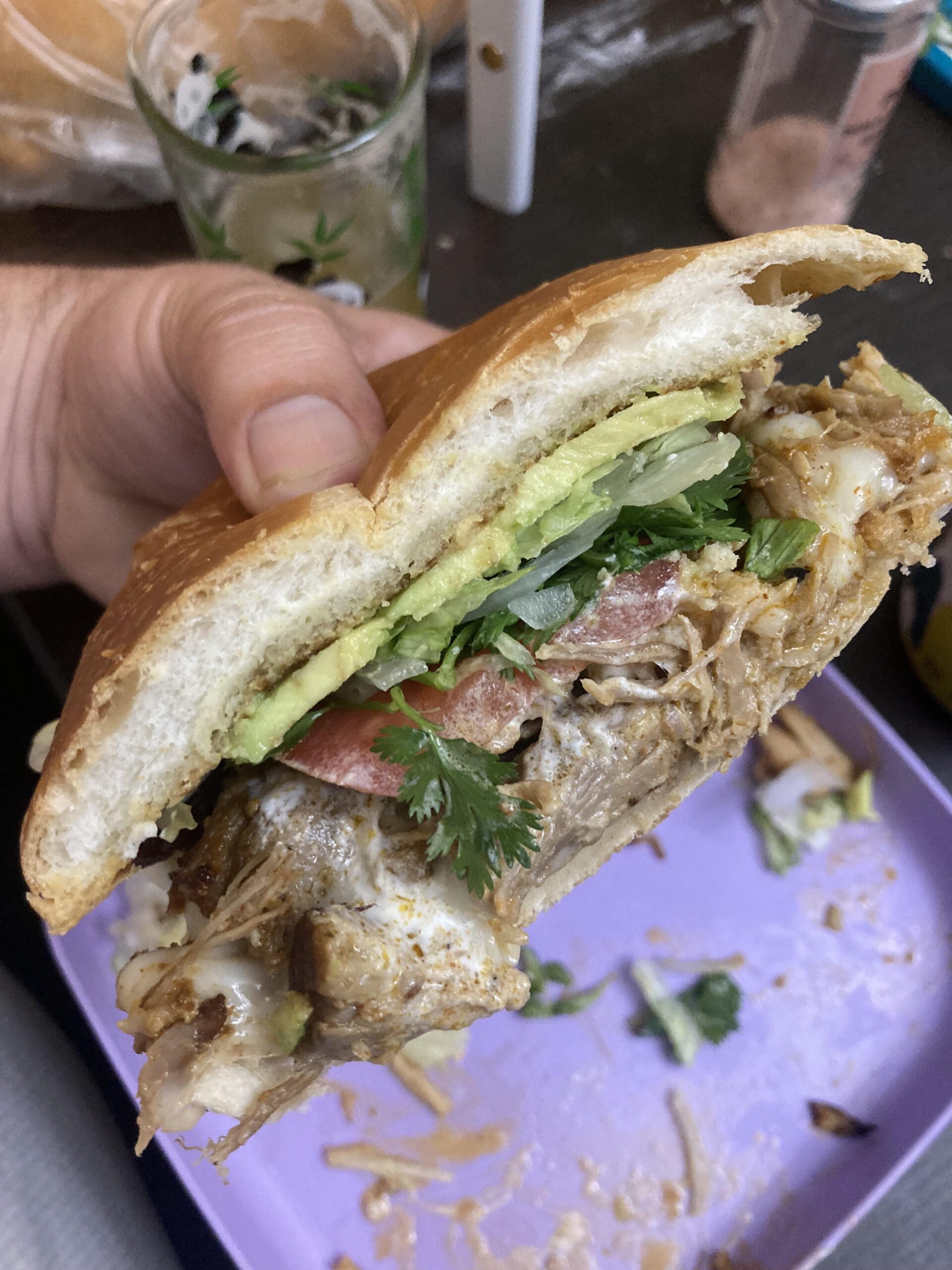 Carnitas Tortas at home - Dining and Cooking
