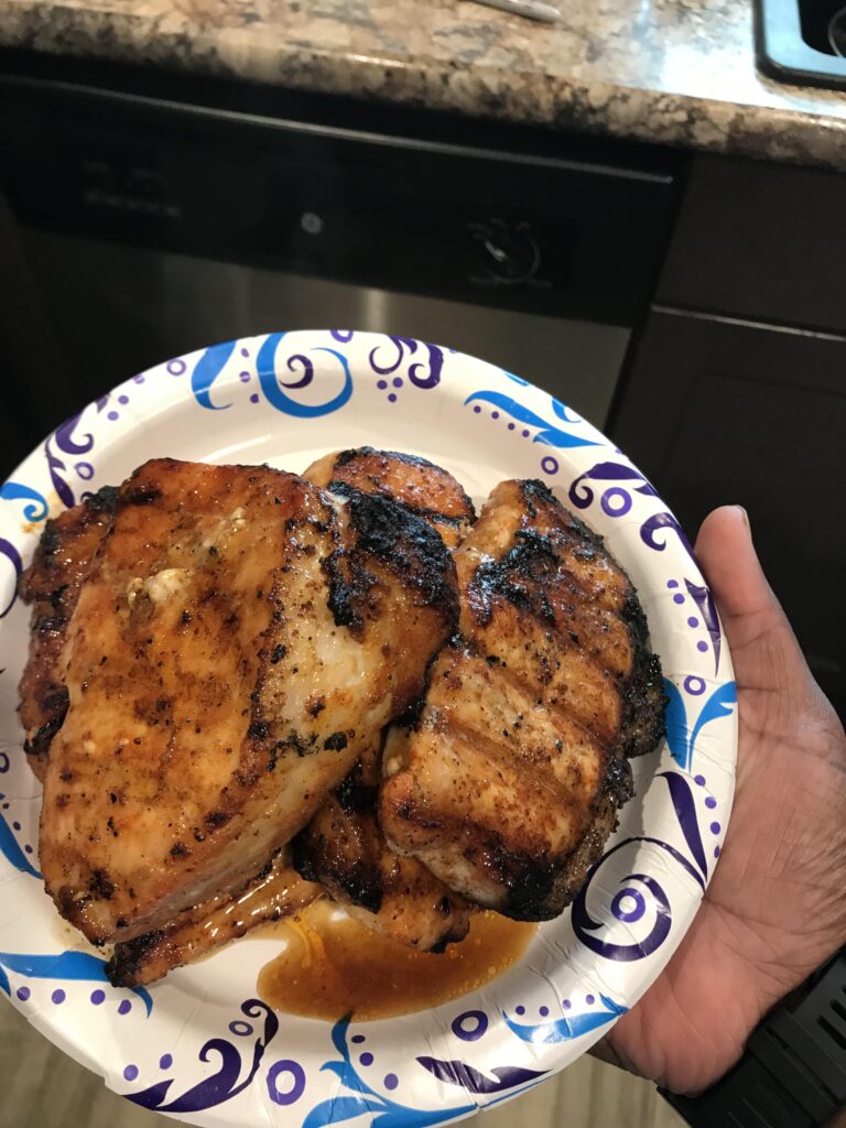First time grilling pork chops and man they were amazing! - Dining and ...