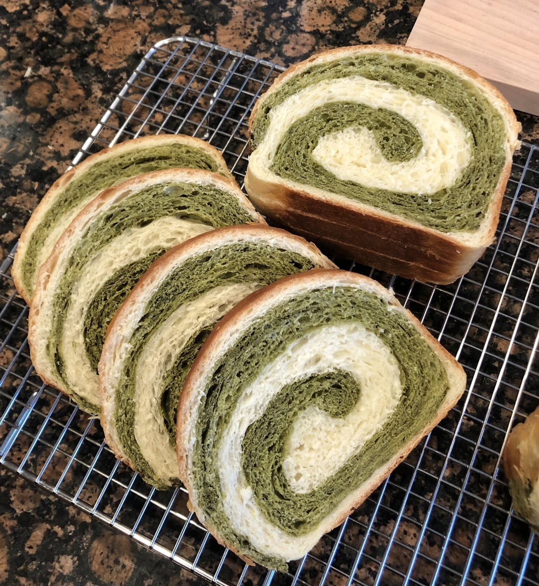 Matcha swirl sandwich bread - Dining and Cooking