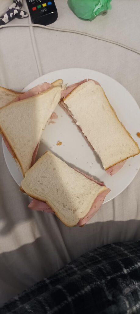 You guys sandwiches are way too fancy, keep it simple, which shape ham ...
