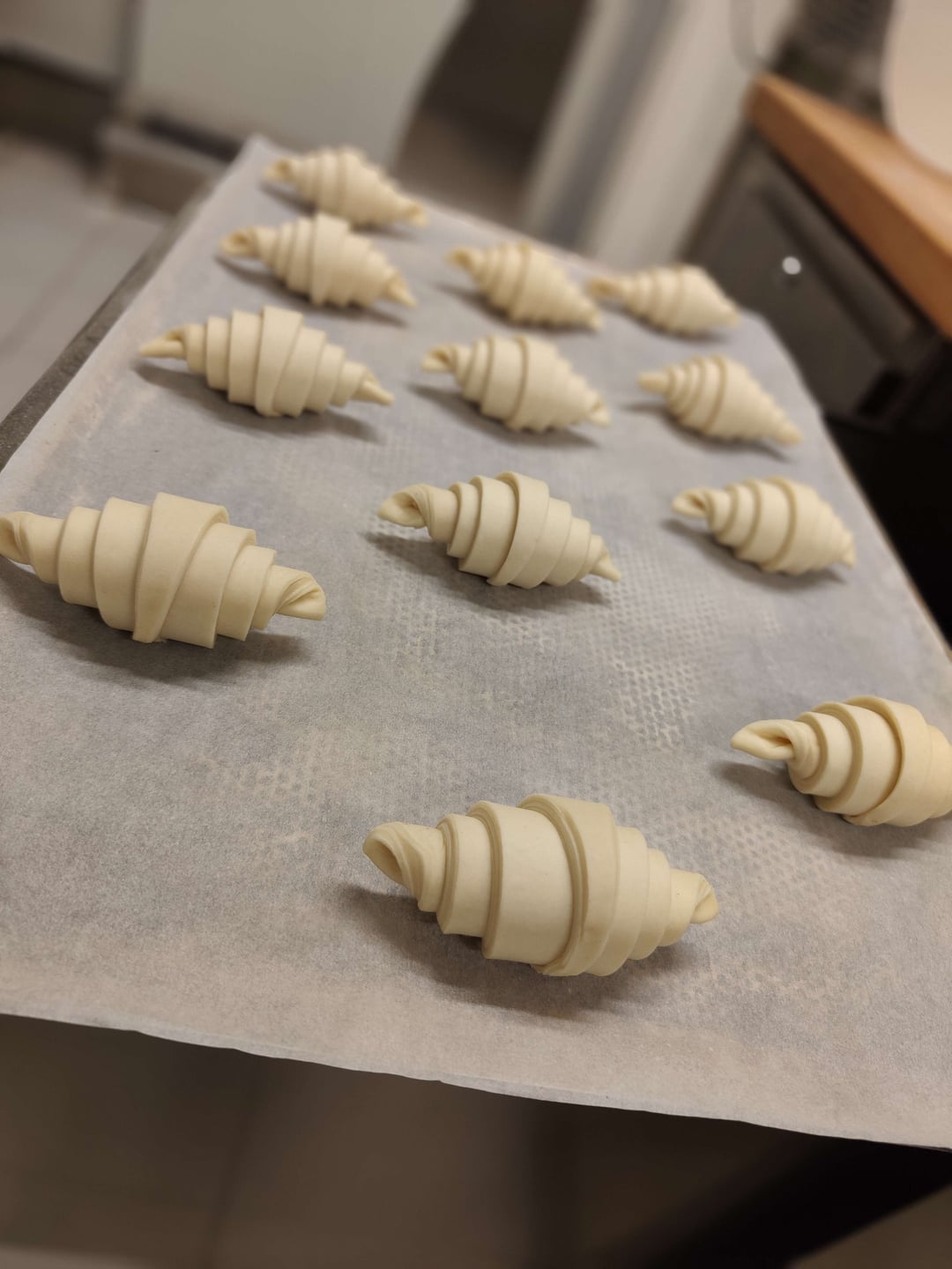 Today's Croissant ! Yummy! (Before and after baking pictures) - Dining ...