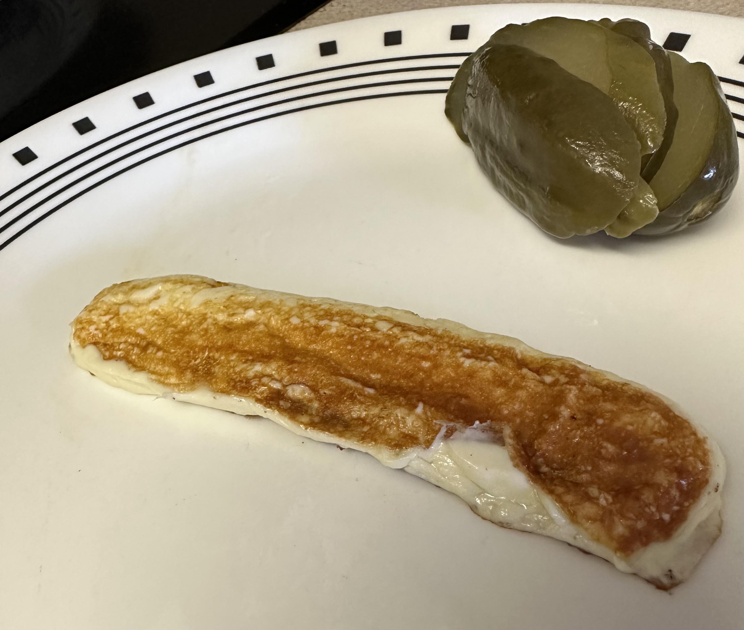 Seared cheese string, I call it poor man’s halloumi. - Dining and Cooking