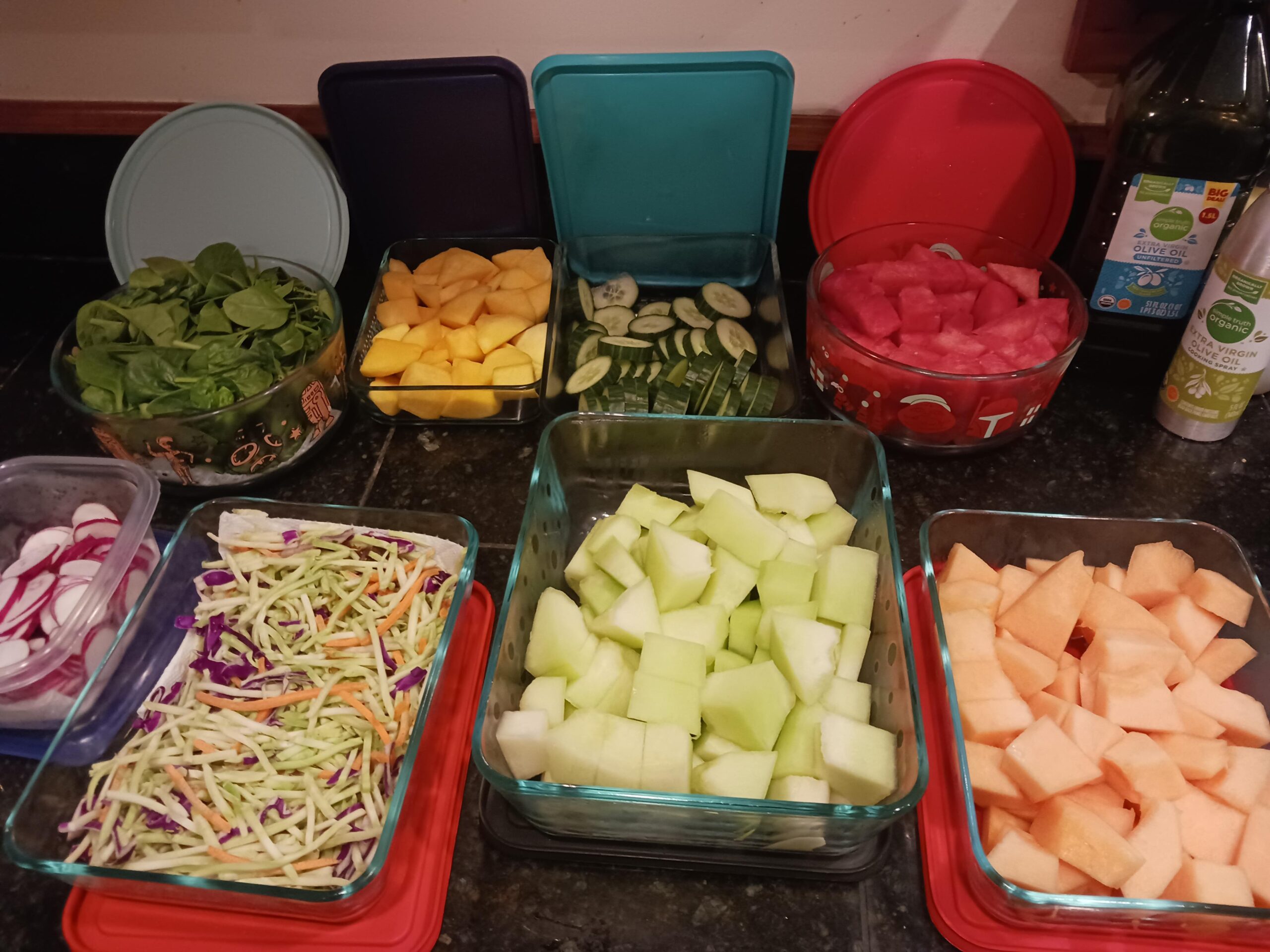 The fruit & veggie prep before the week starts - Dining and Cooking