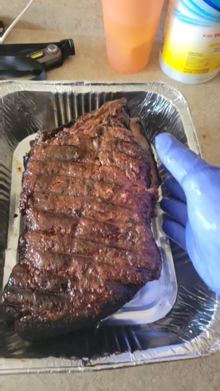 16 hours with rest and still came out a bit dry. Maybe I'll put a water ...