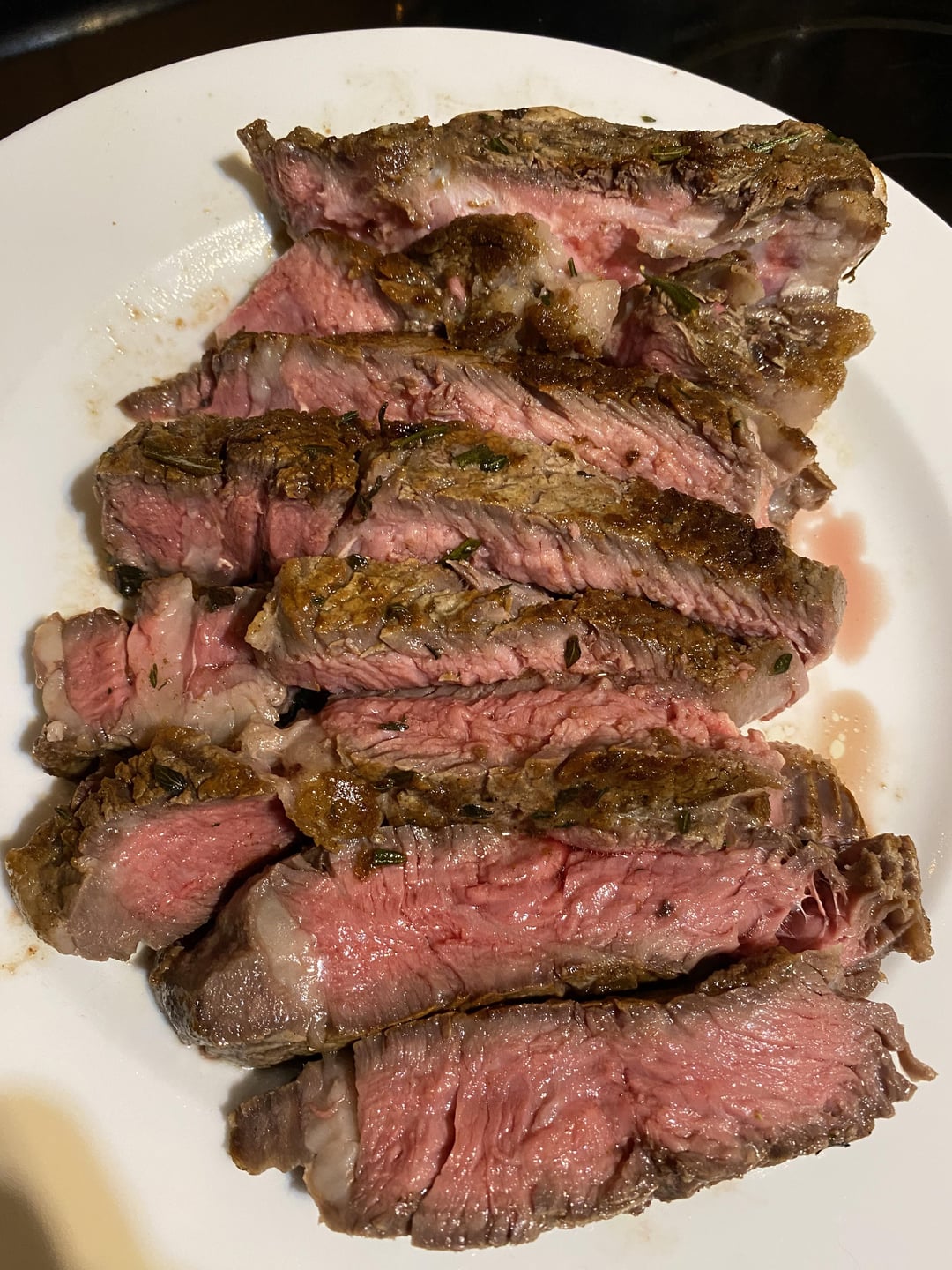 A Ribeye that I made tonight, brought back from my hometown of Niagara ...