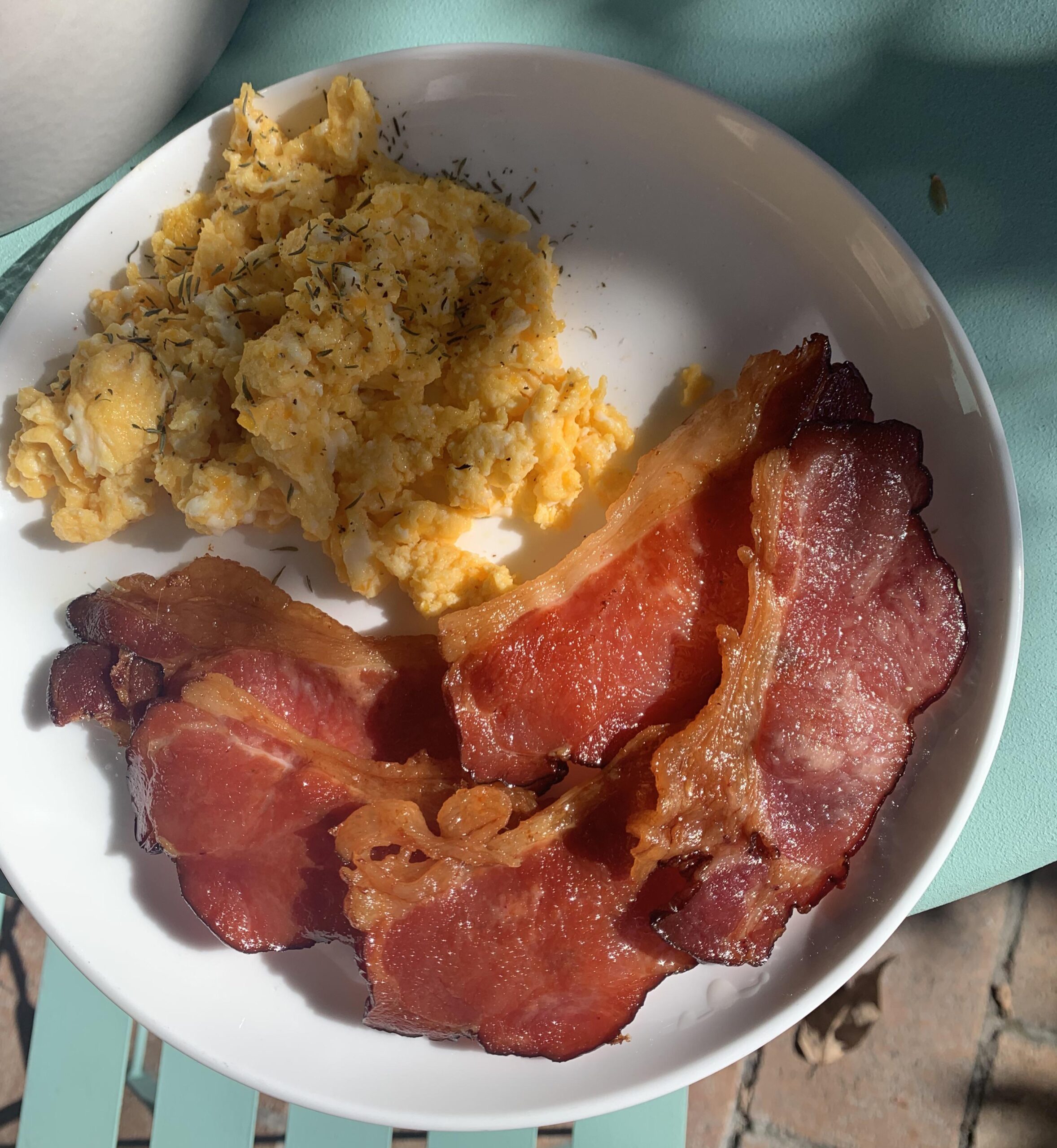 Bacon and eggs 🍳 - Dining and Cooking