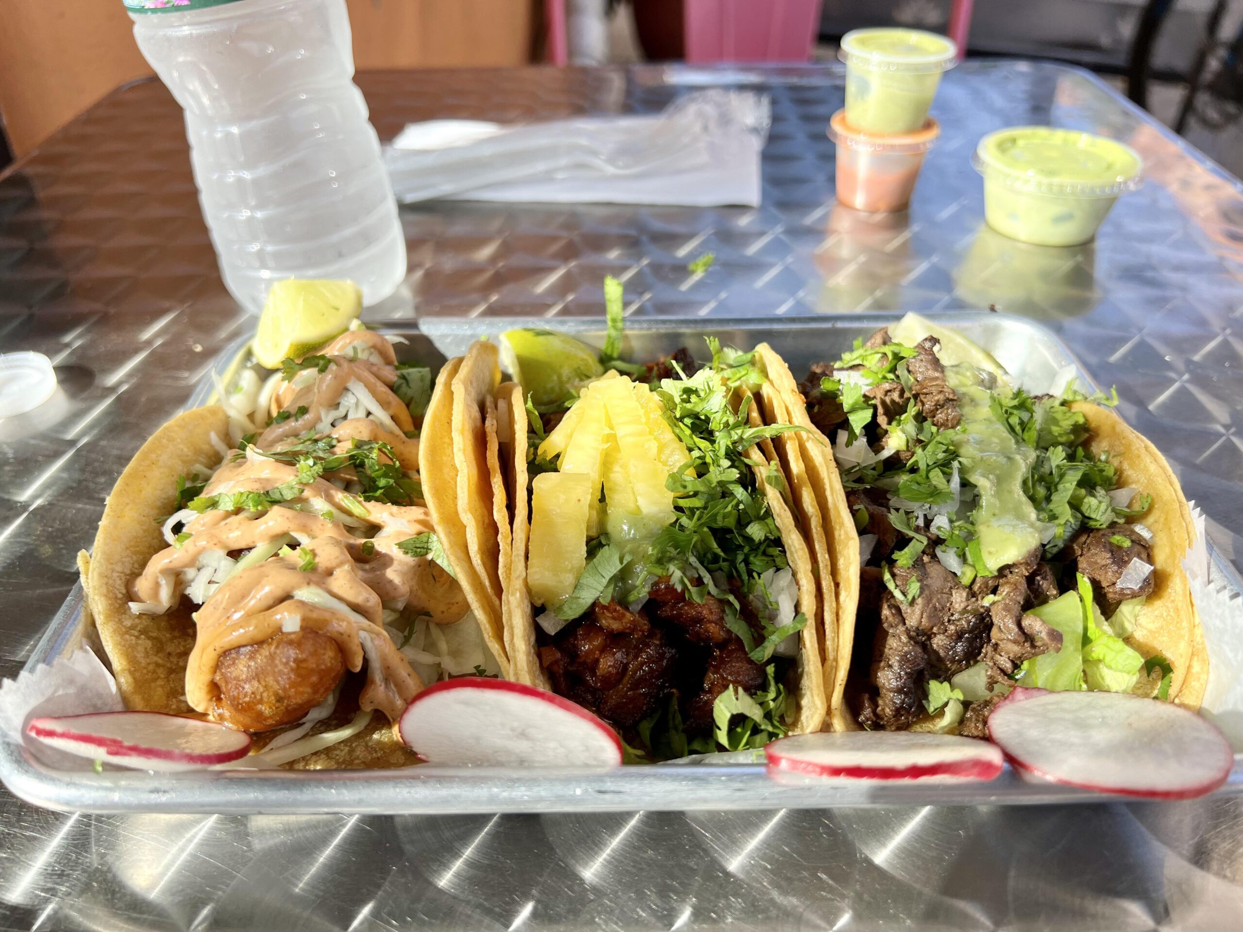 Fish, pastor and asada @ Astoria taco factory, queens Ny - Dining and ...