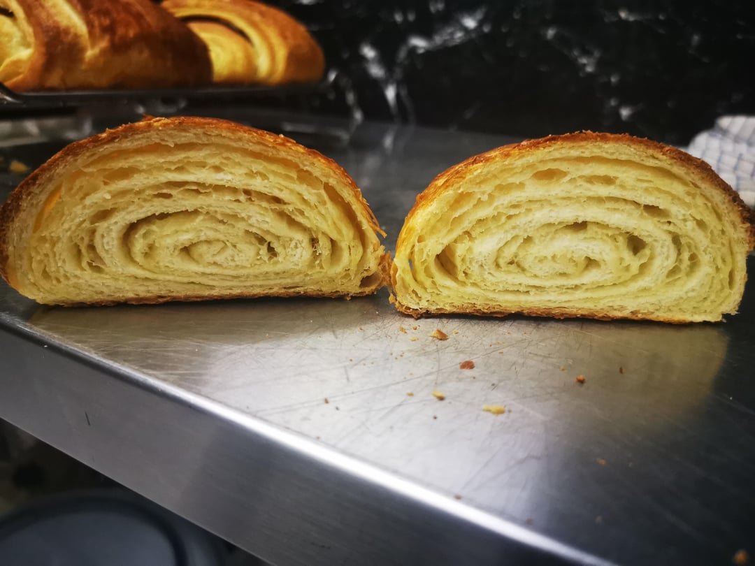 My first hand rolled croissant. They're just about the ugliest ...