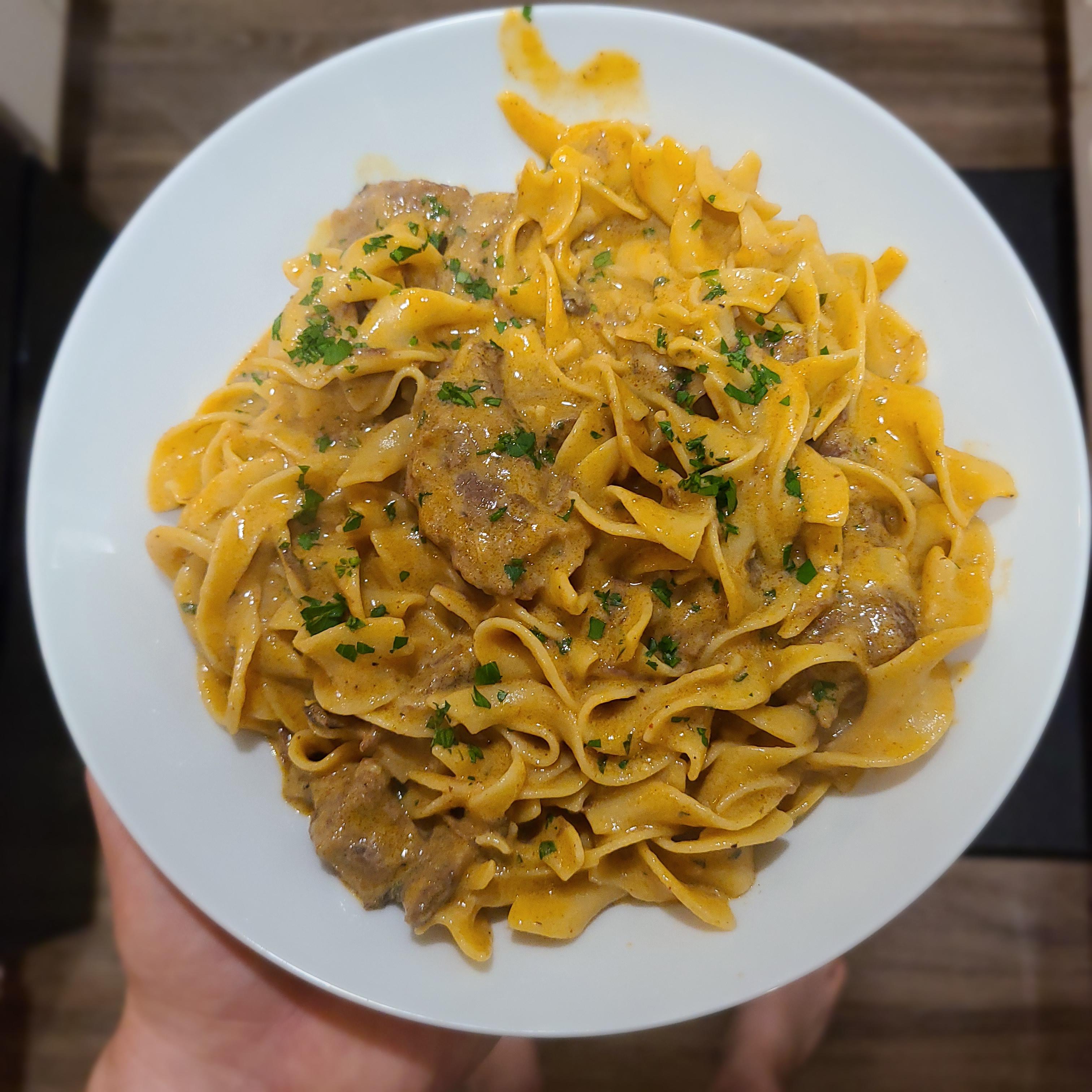 beef stroganoff inspired noodle thing - Dining and Cooking