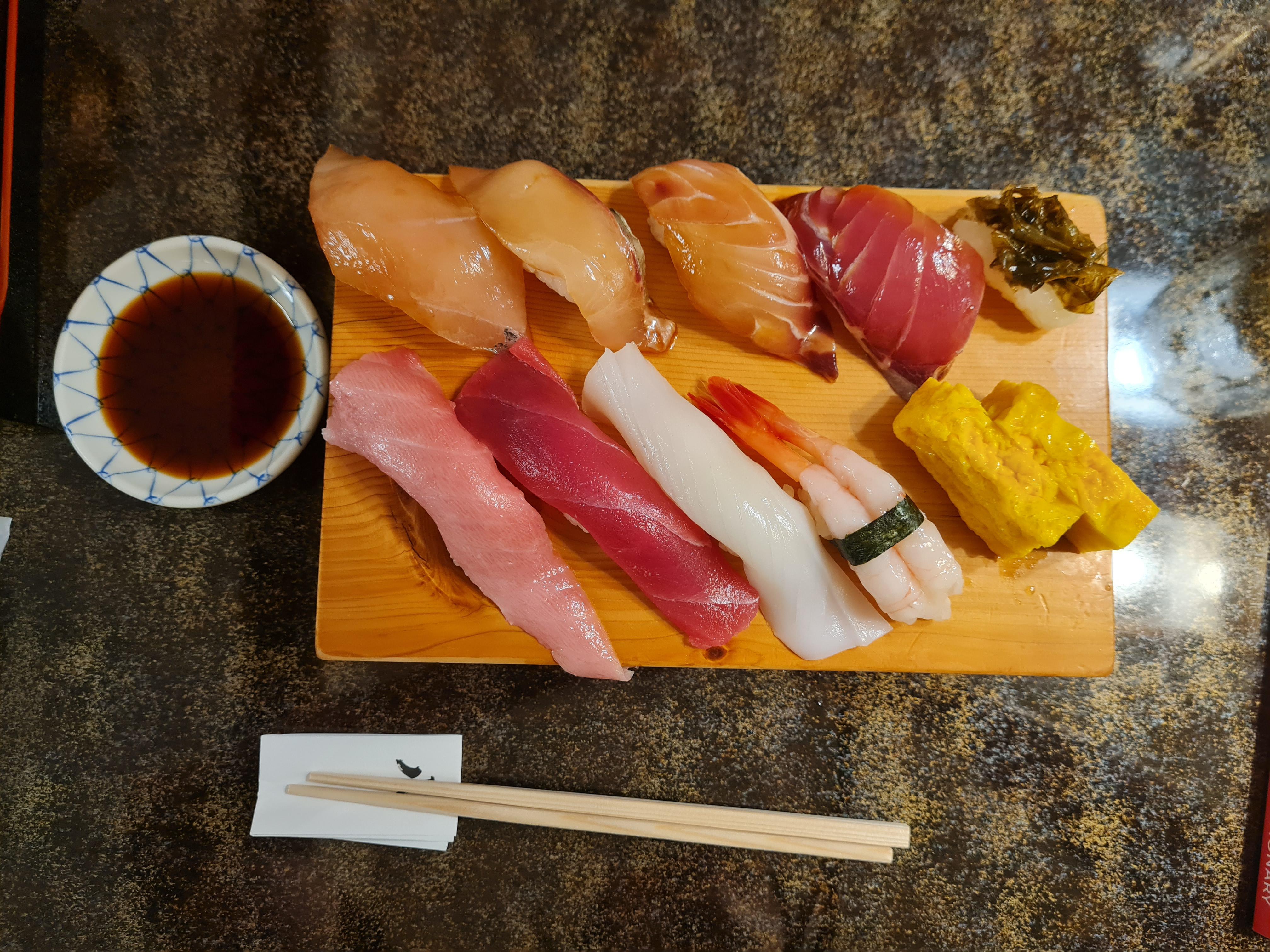 Ate shimazushi ("island sushi") on Hachijojima, one of Japan's Izu ...