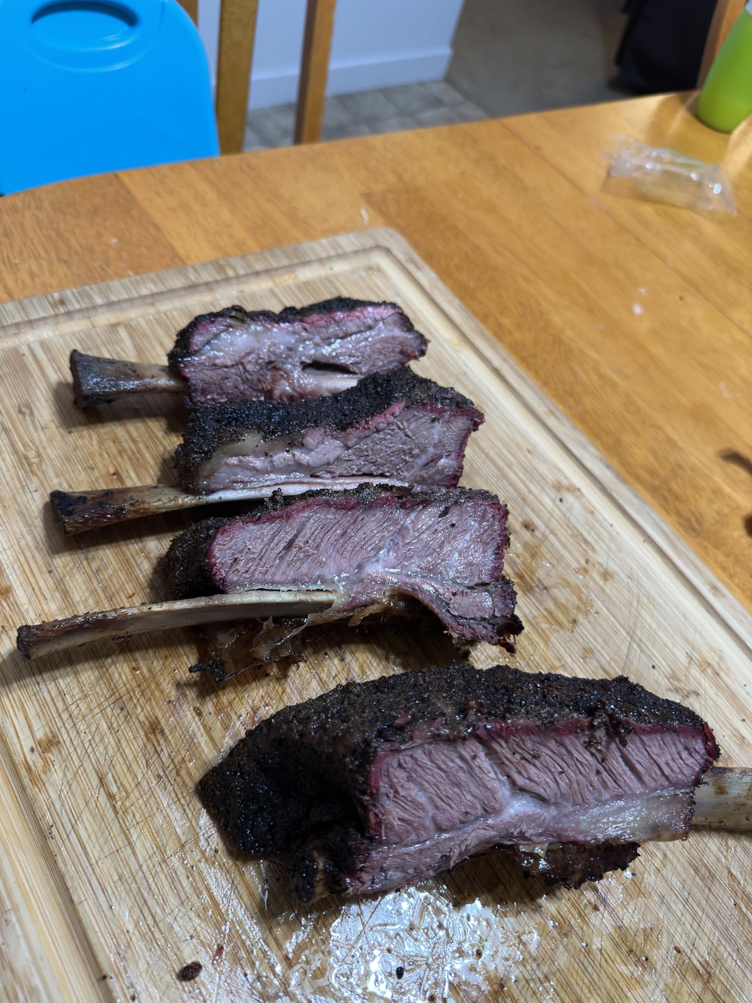 Smoked some beef chuck ribs - Dining and Cooking