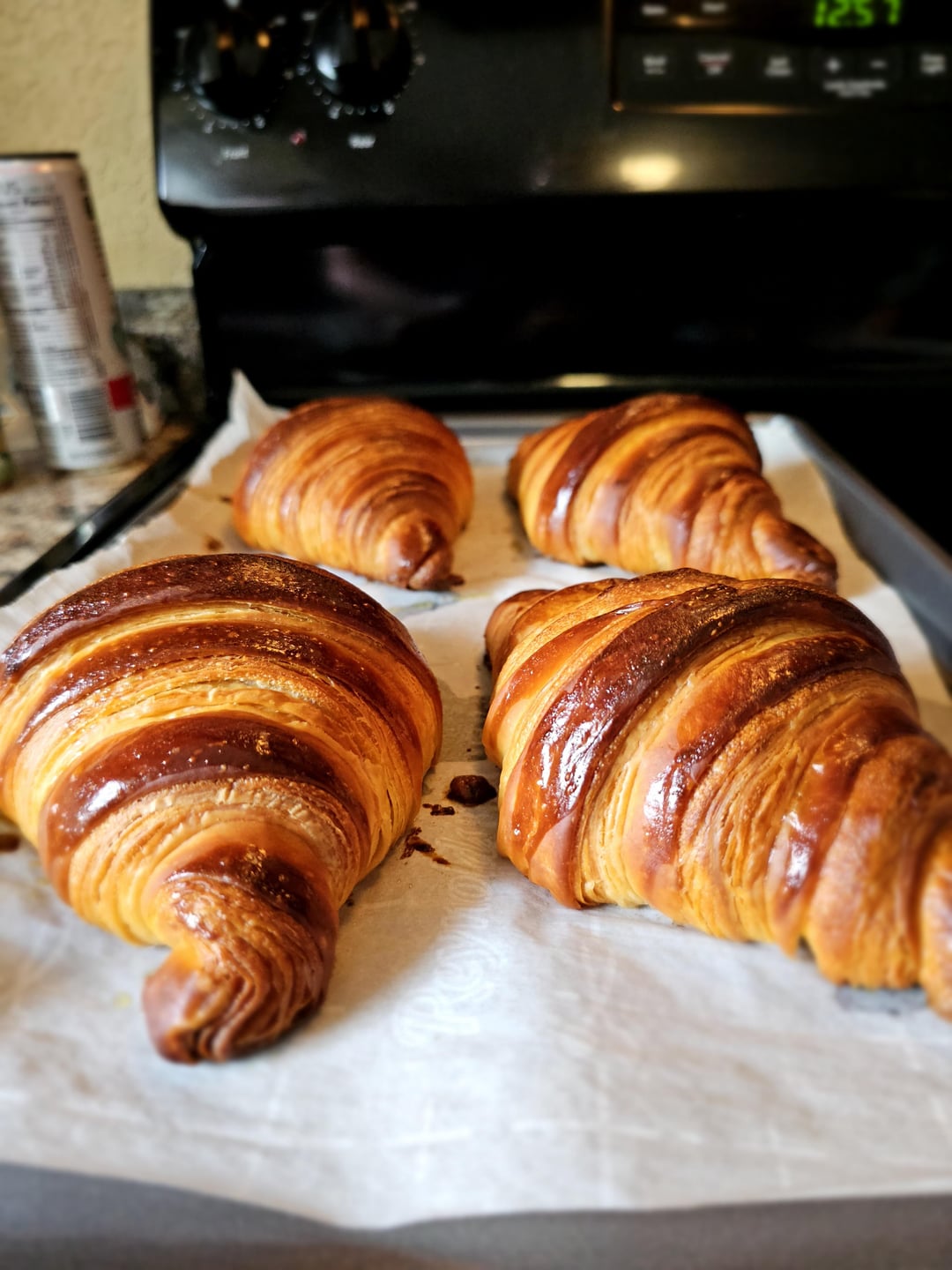 My First try at Crossaints, I am shocked and elated at these results ...