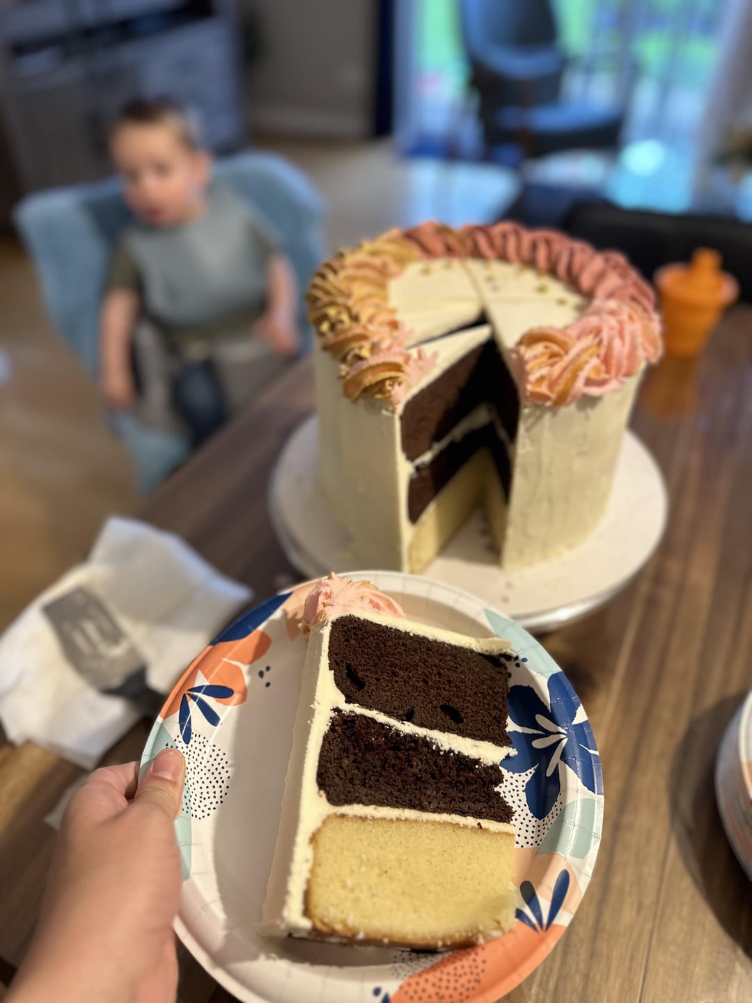 Inside of the multi-chocolate cake - Dining and Cooking