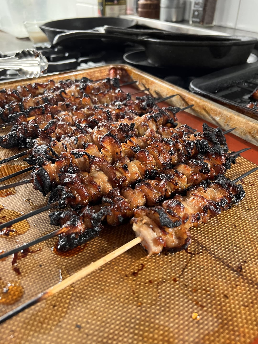 [homemade] Pork belly skewers - Dining and Cooking